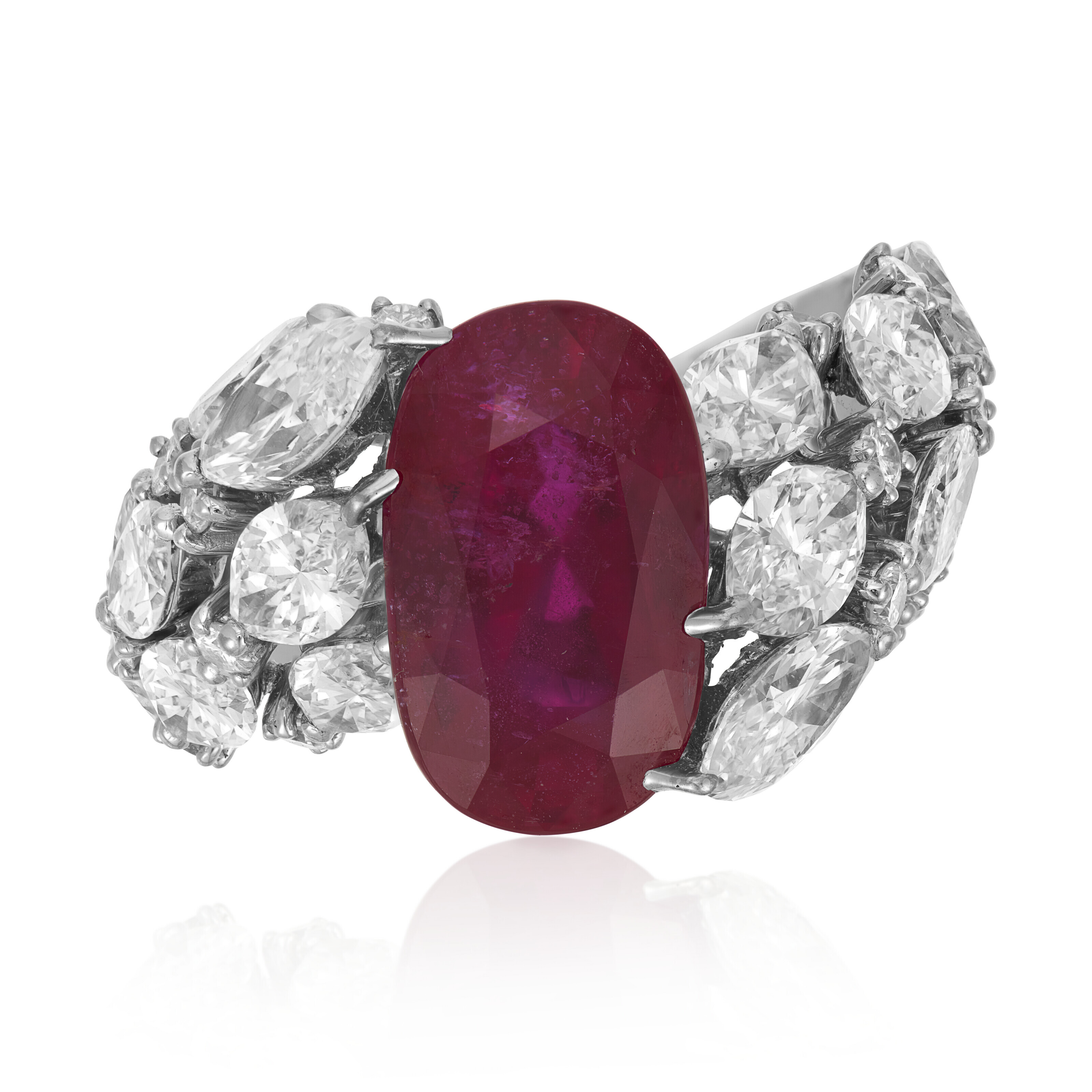 NO RESERVE | REZA RUBY AND DIAMOND RING, | Christie’s