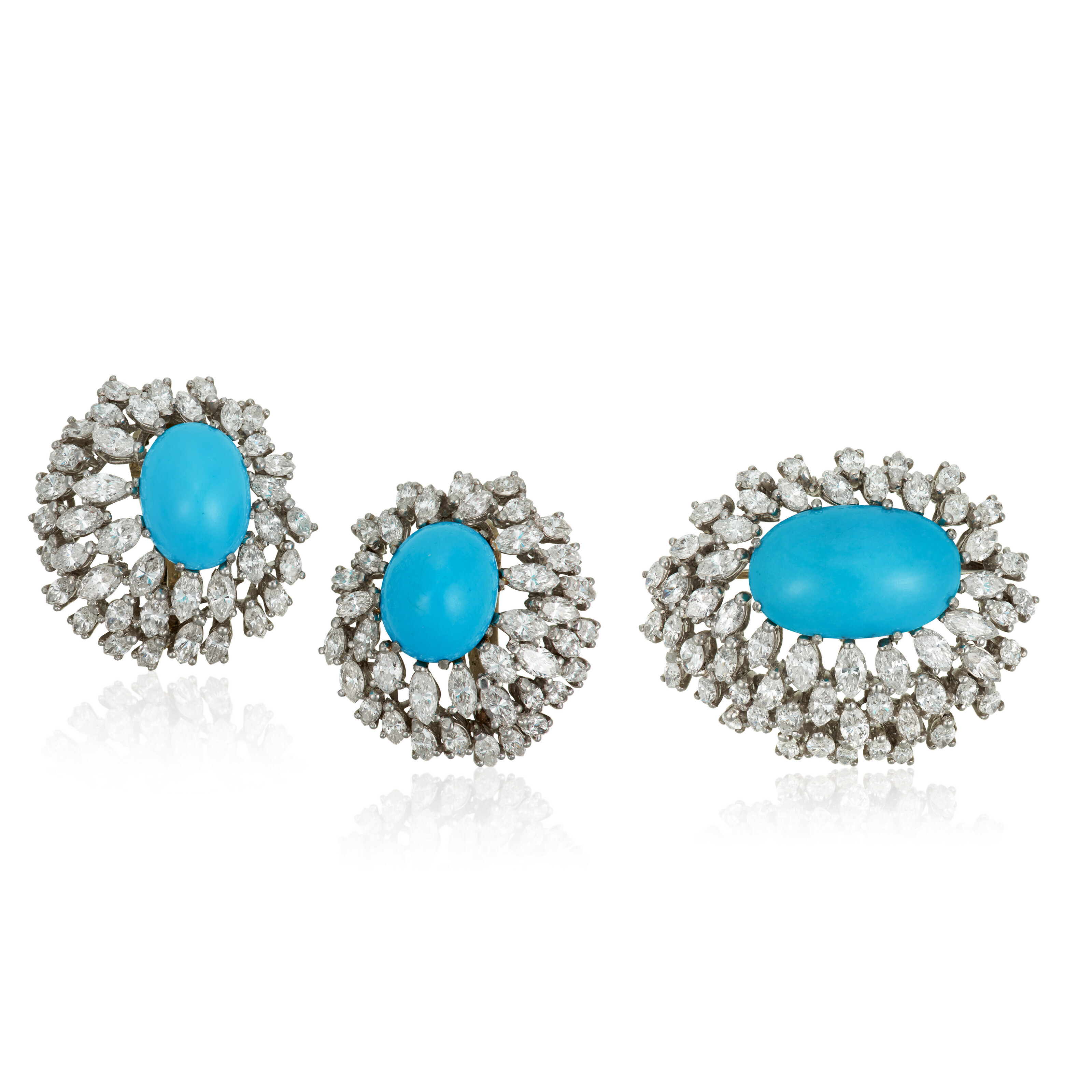 SET OF TURQUOISE AND DIAMOND JEWELRY, | Christie’s