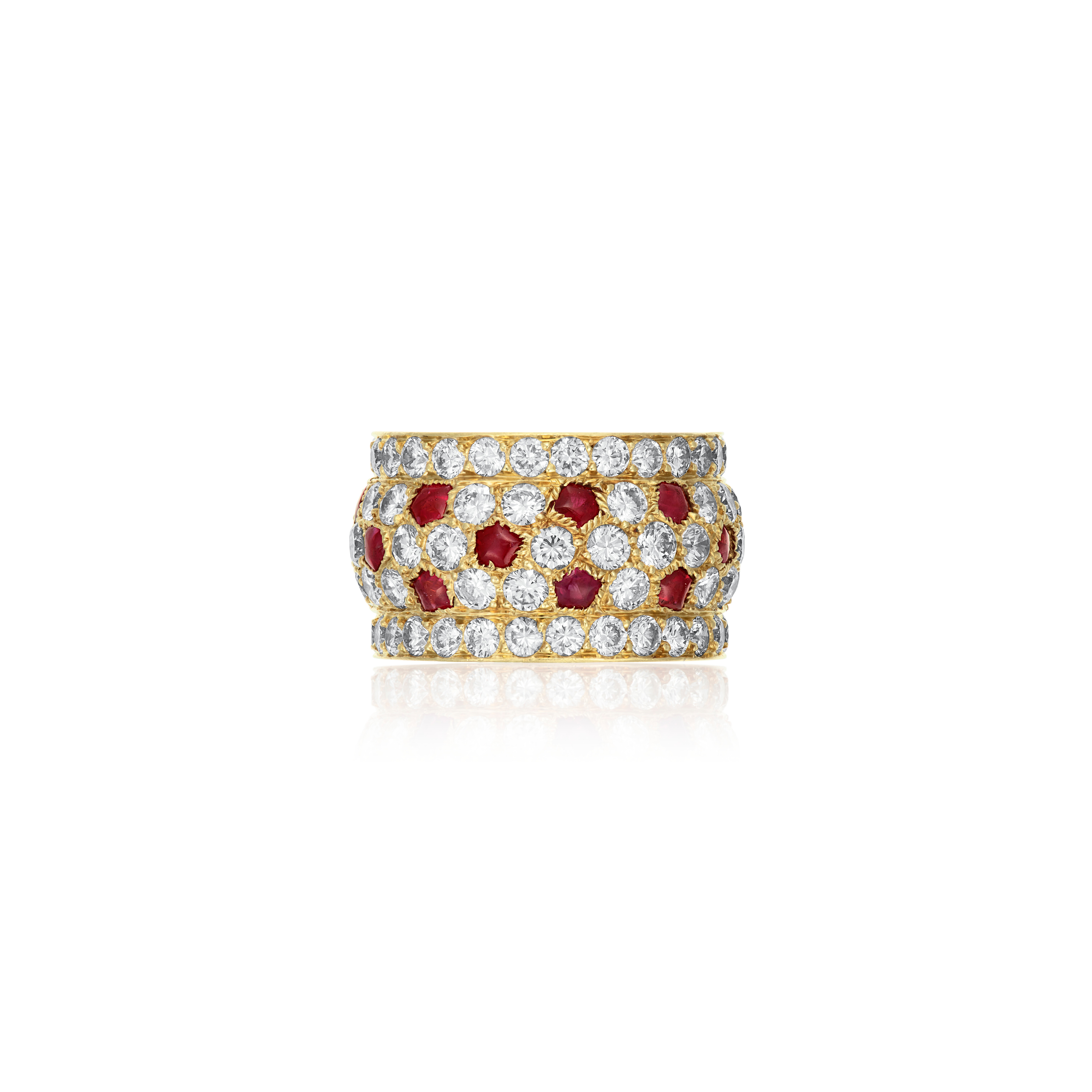 CARTIER RUBY AND DIAMOND 'NIGERIA' BAND RING, | Christie’s