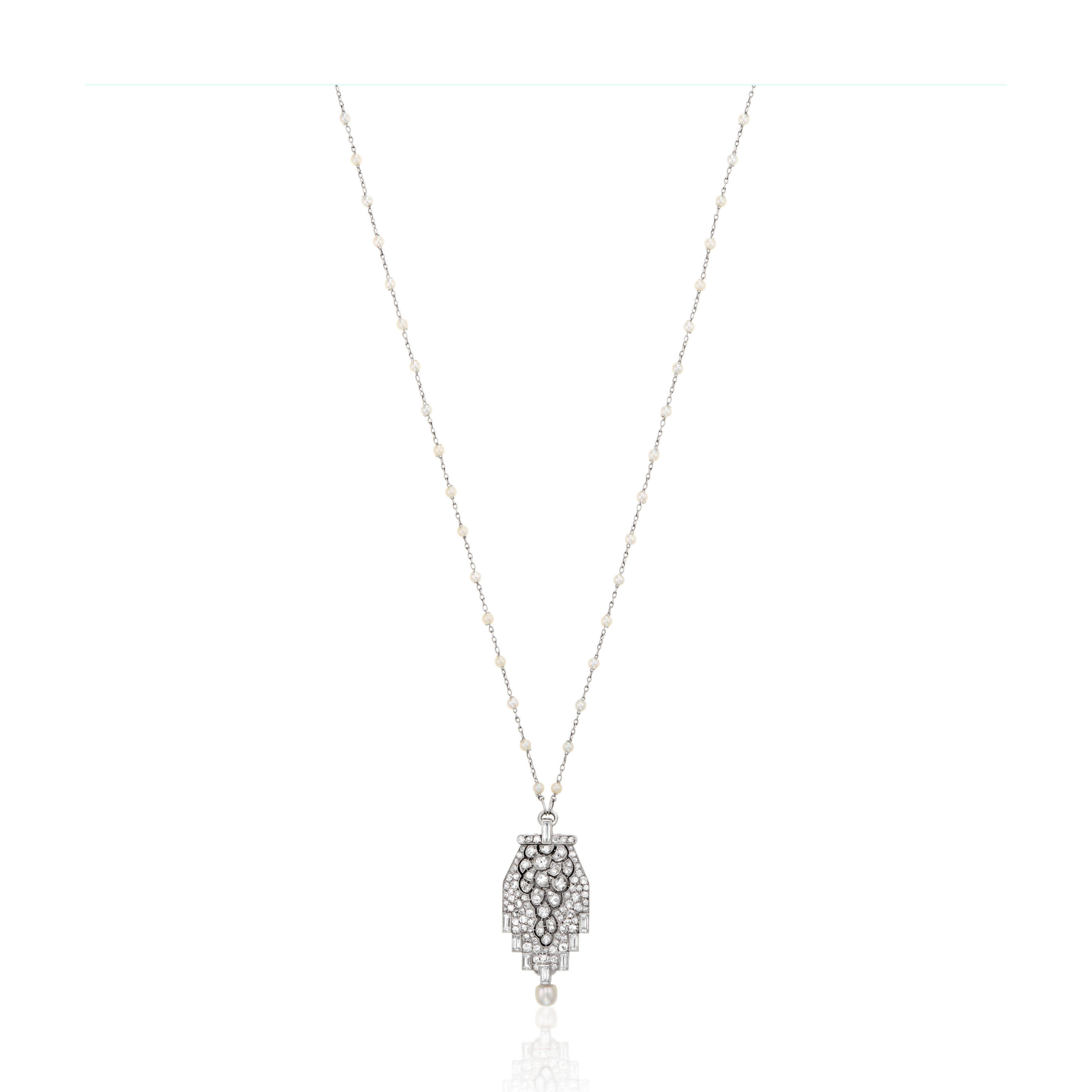 VAN CLEEF & ARPELS BELLE ÉPOQUE DIAMOND PENDANT-WATCH, | Christie’s