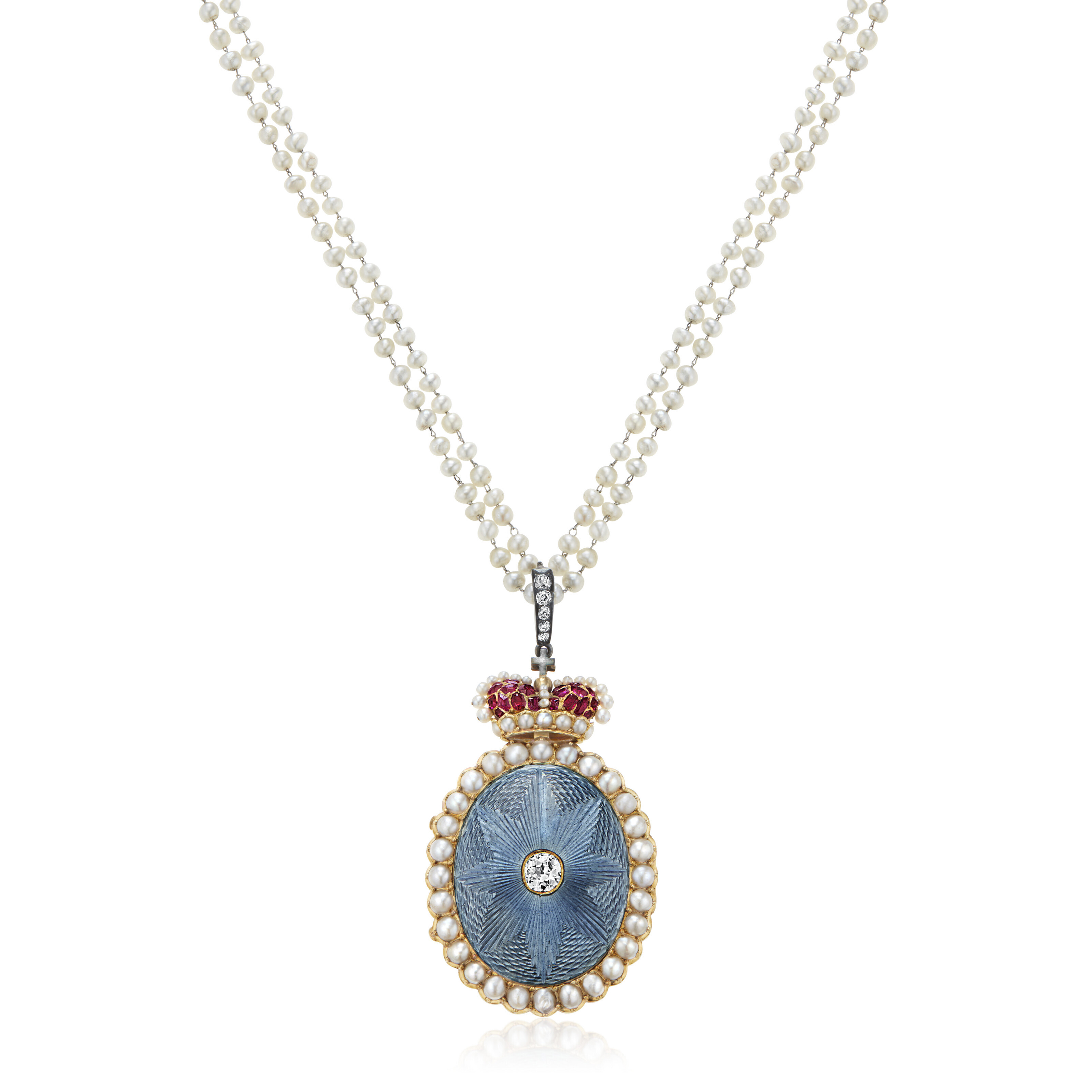 NO RESERVE | MULTI-GEM AND DIAMOND NECKLACE AND LOCKET PENDANT ...
