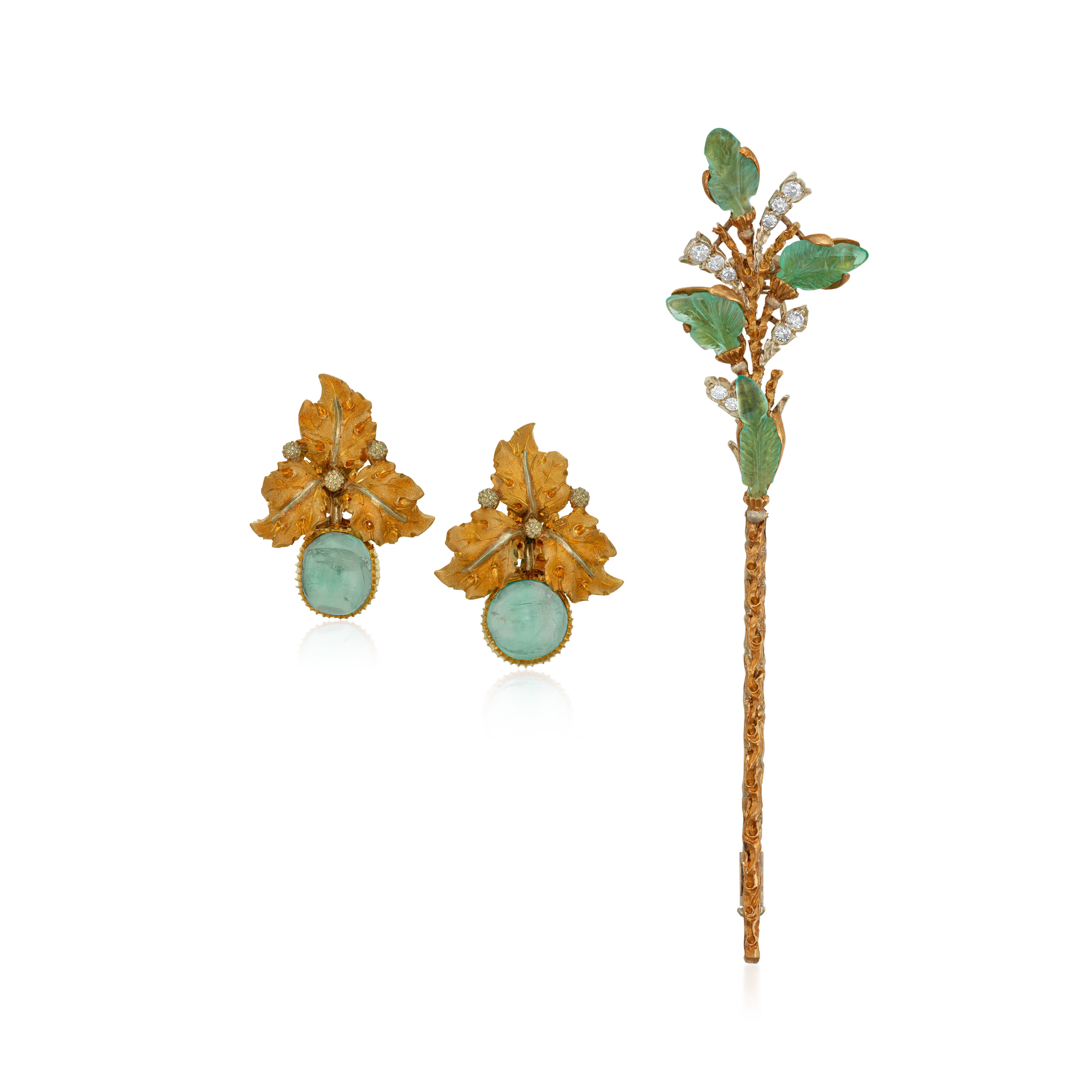 NO RESERVE | BUCCELLATI GROUP OF GREEN BERYL AND GOLD JEWELRY, | Christie’s