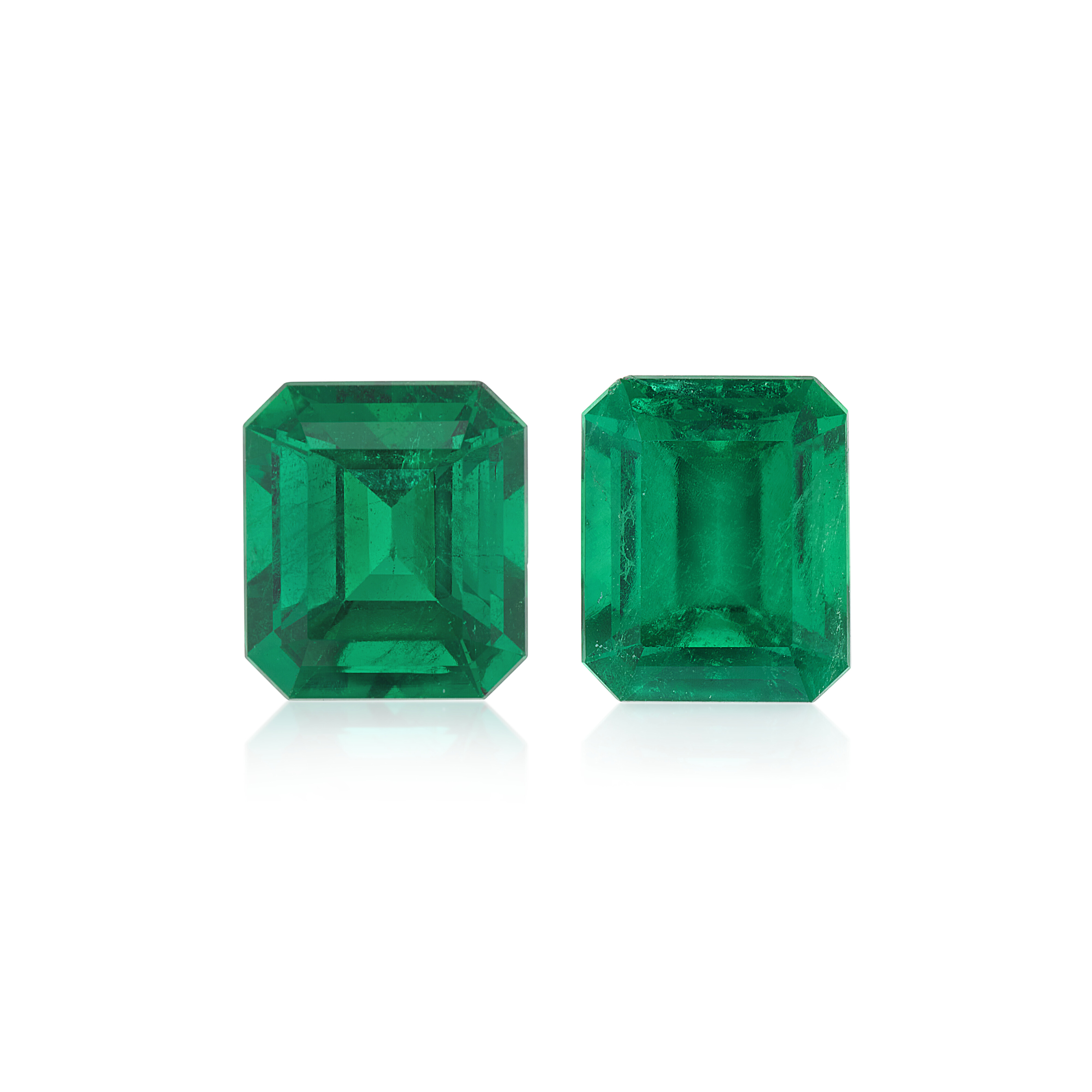 TWO UNMOUNTED EMERALDS, | Christie’s