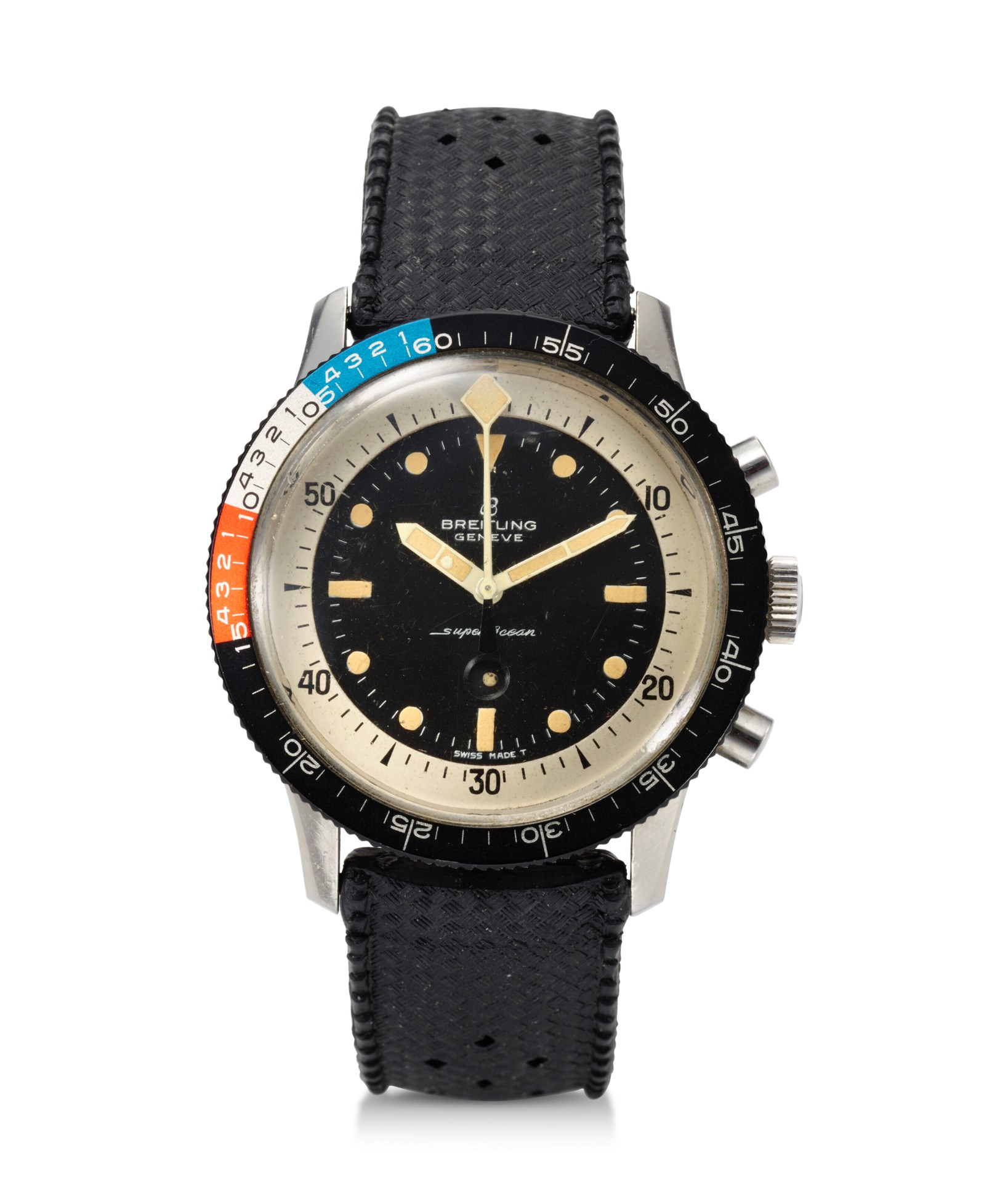 BREITLING, REF. 2005, SUPEROCEAN “SLOW MOTION”, A RARE STEEL DIVER’S ...