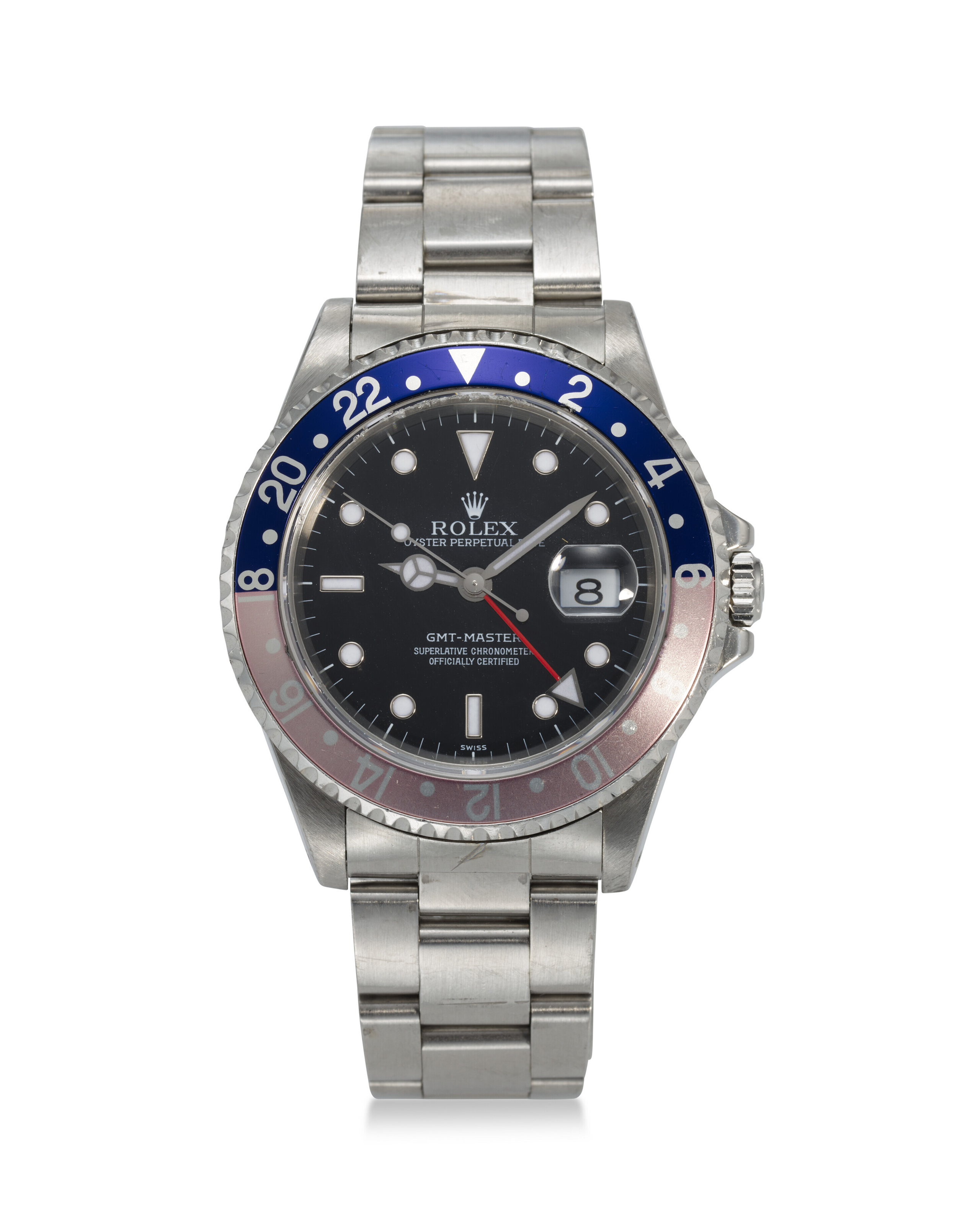 ROLEX, REF. 16700, GMT MASTER, A STEEL DUAL TIME WRISTWATCH WITH DATE ...