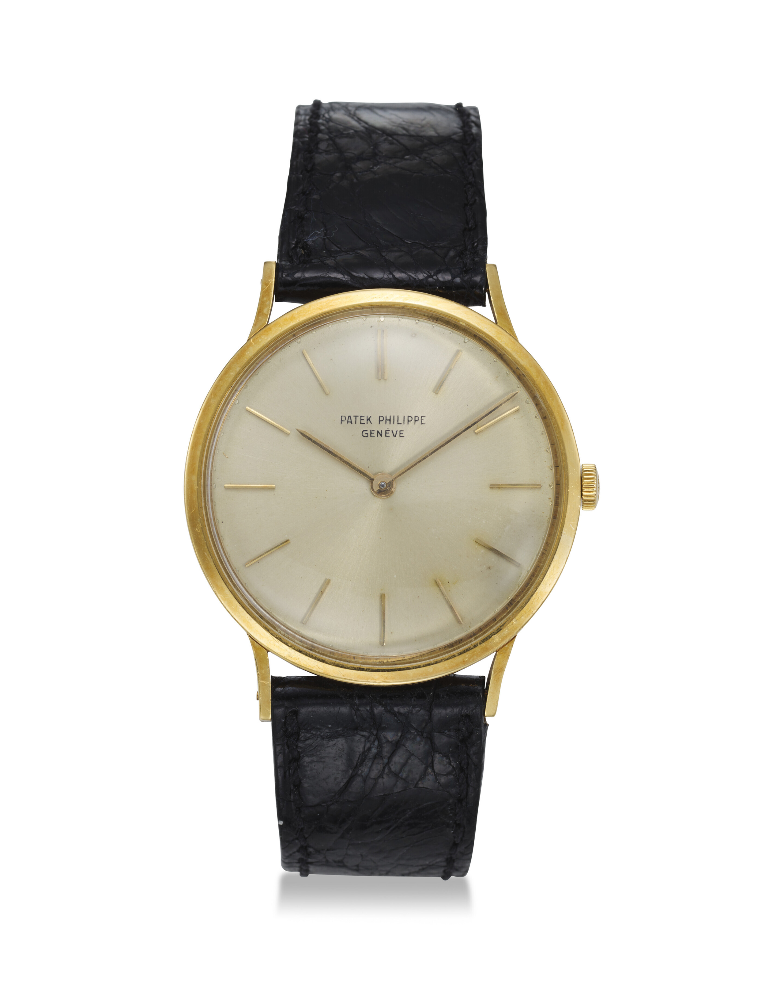 PATEK PHILIPPE, REF. 3484, CALATRAVA, AN 18K YELLOW GOLD WRISTWATCH ...