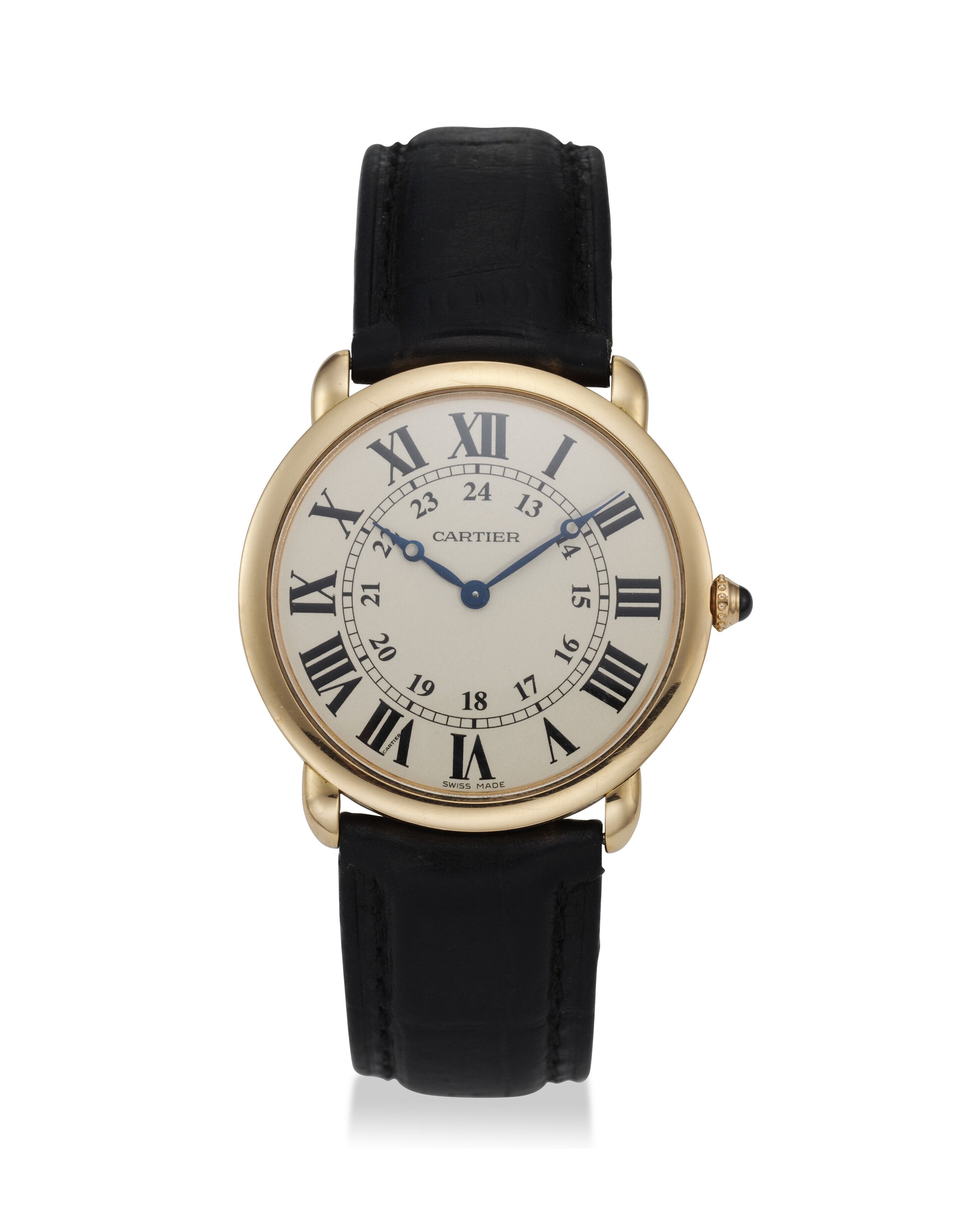 CARTIER, REF. 2889, RONDE LOUIS, AN 18K ROSE GOLD MANUAL WRISTWATCH ...