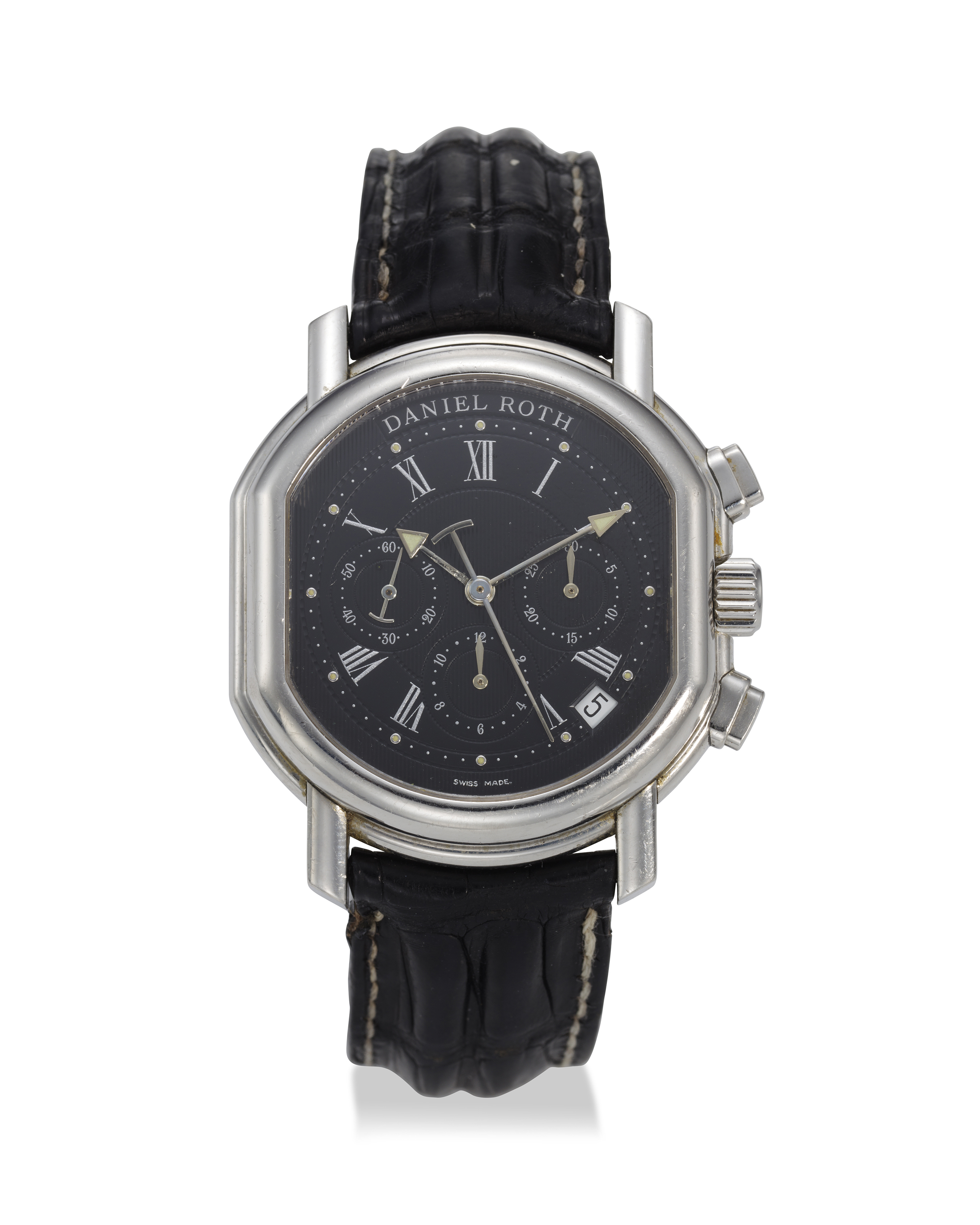 DANIEL ROTH, A STEEL CHRONOGRAPH WRISTWATCH WITH DATE, | Christie’s