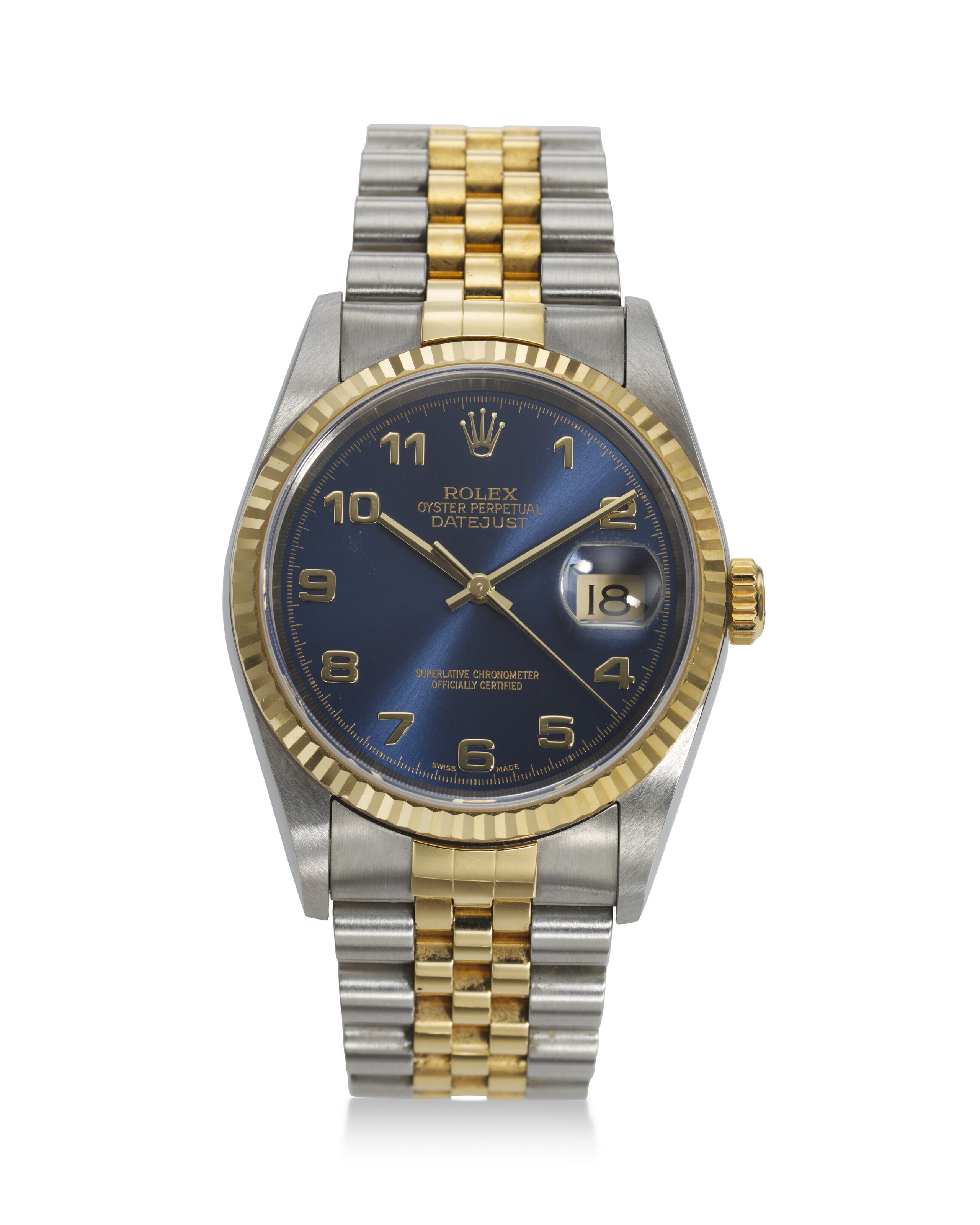 ROLEX, REF. 16233, DATEJUST, A FINE STEEL AND 18K YELLOW GOLD ...