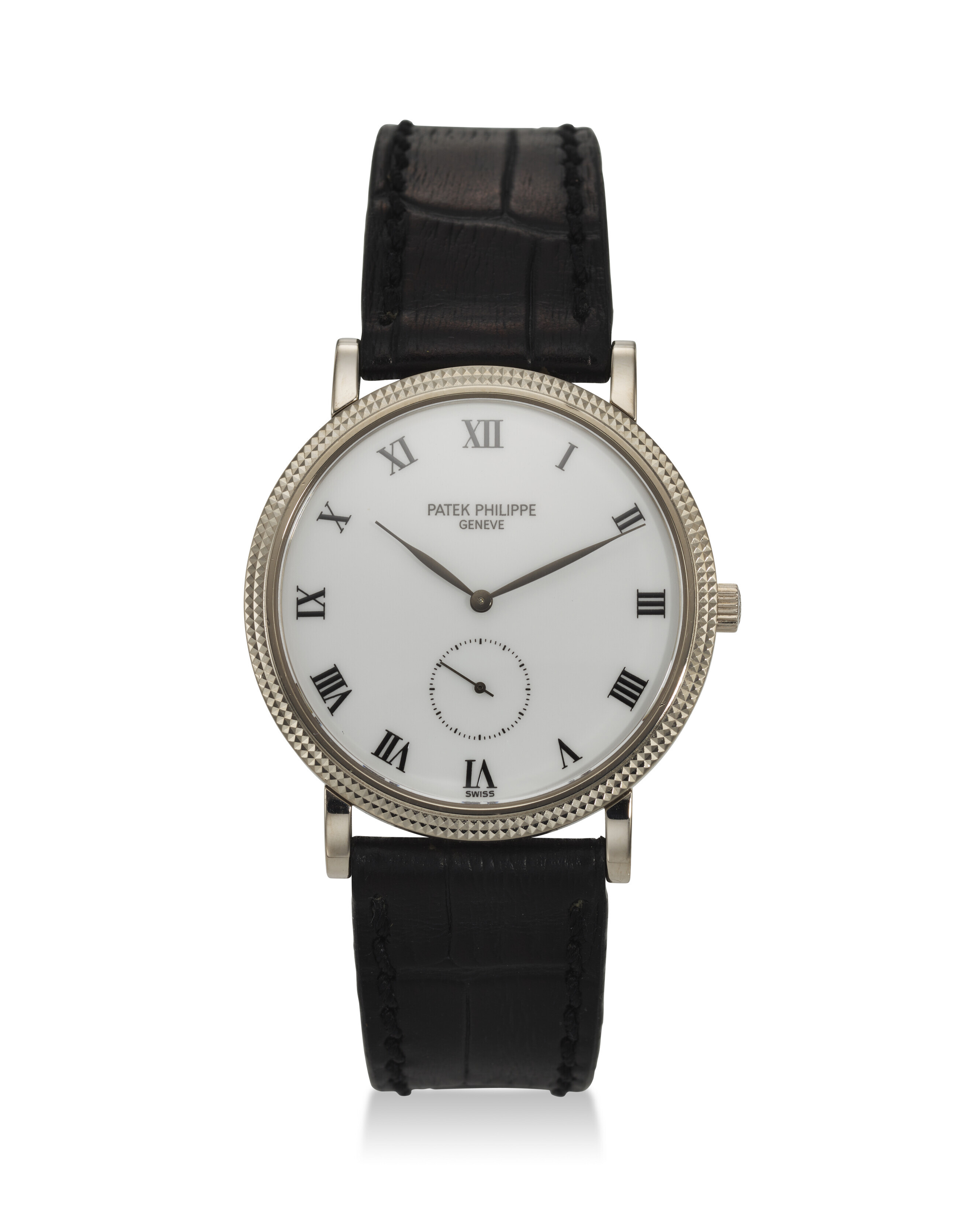 PATEK PHILIPPE, REF. 3919, CALATRAVA, A FINE 18K WHITE GOLD WRISTWATCH ...