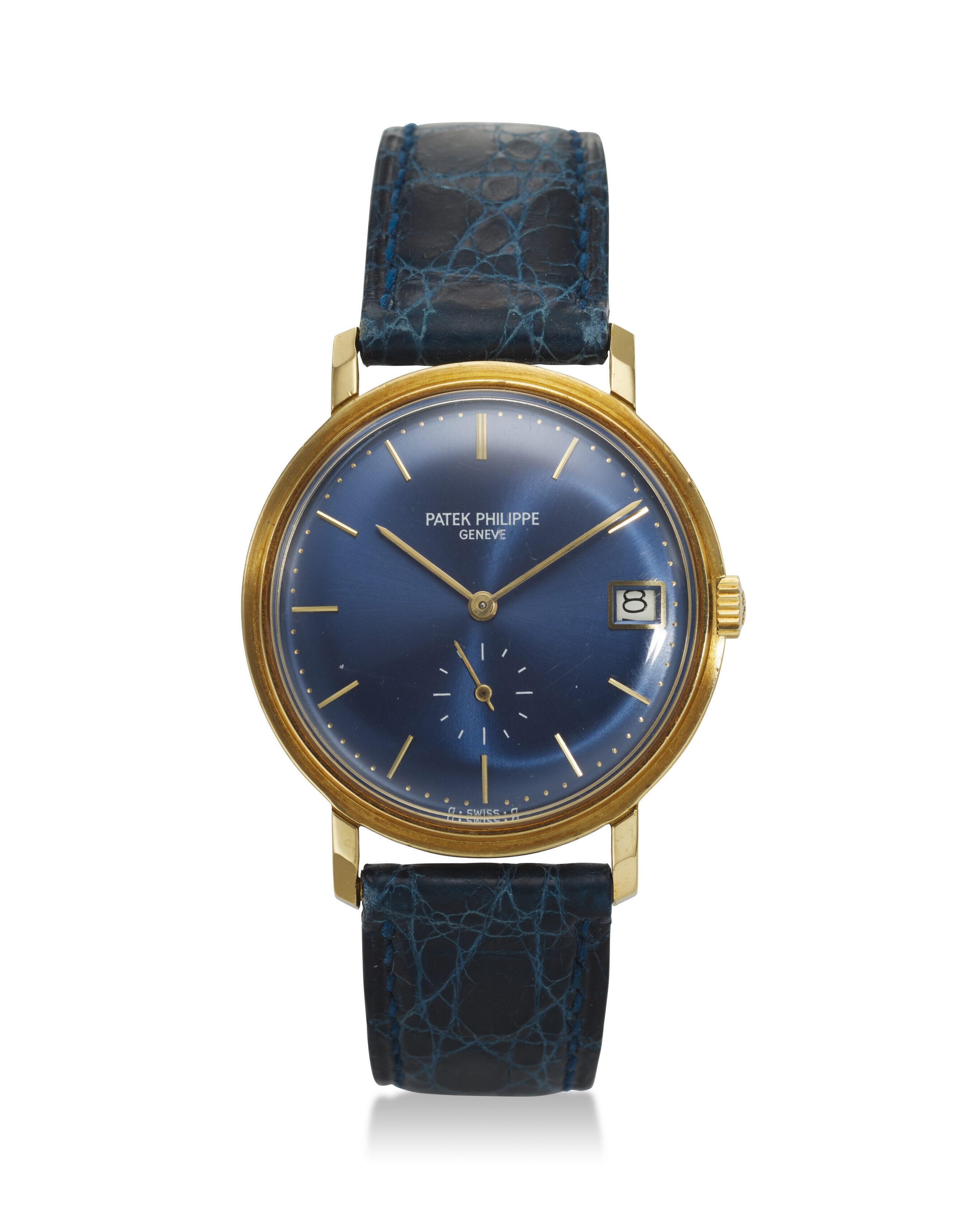 PATEK PHILIPPE, REF. 3445, CALATRAVA, A FINE 18K YELLOW GOLD WRISTWATCH ...