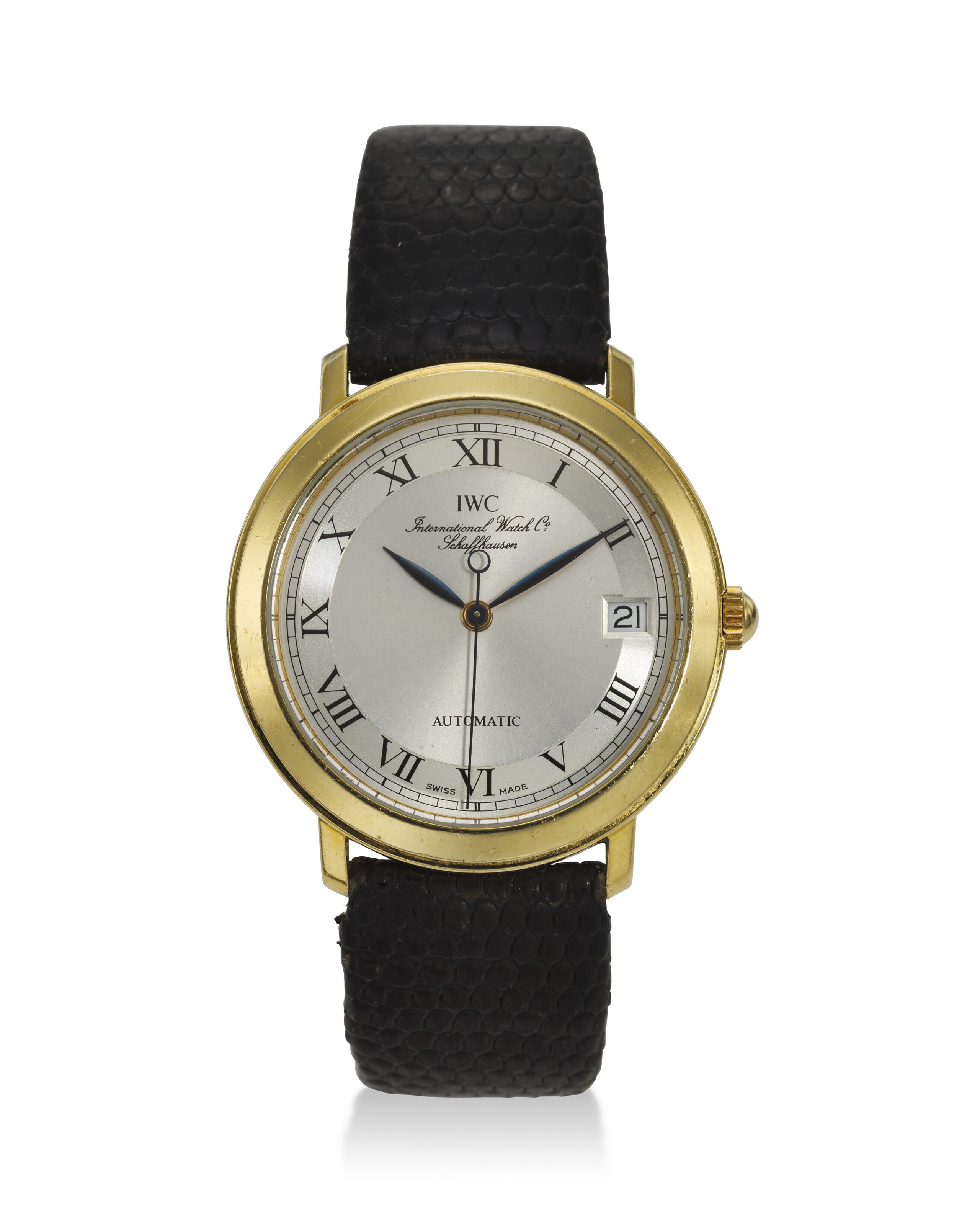 IWC, REF. IW3209, PORTOFINO, A FINE 18K YELLOW GOLD WRISTWATCH WITH DATE, | Christie’s