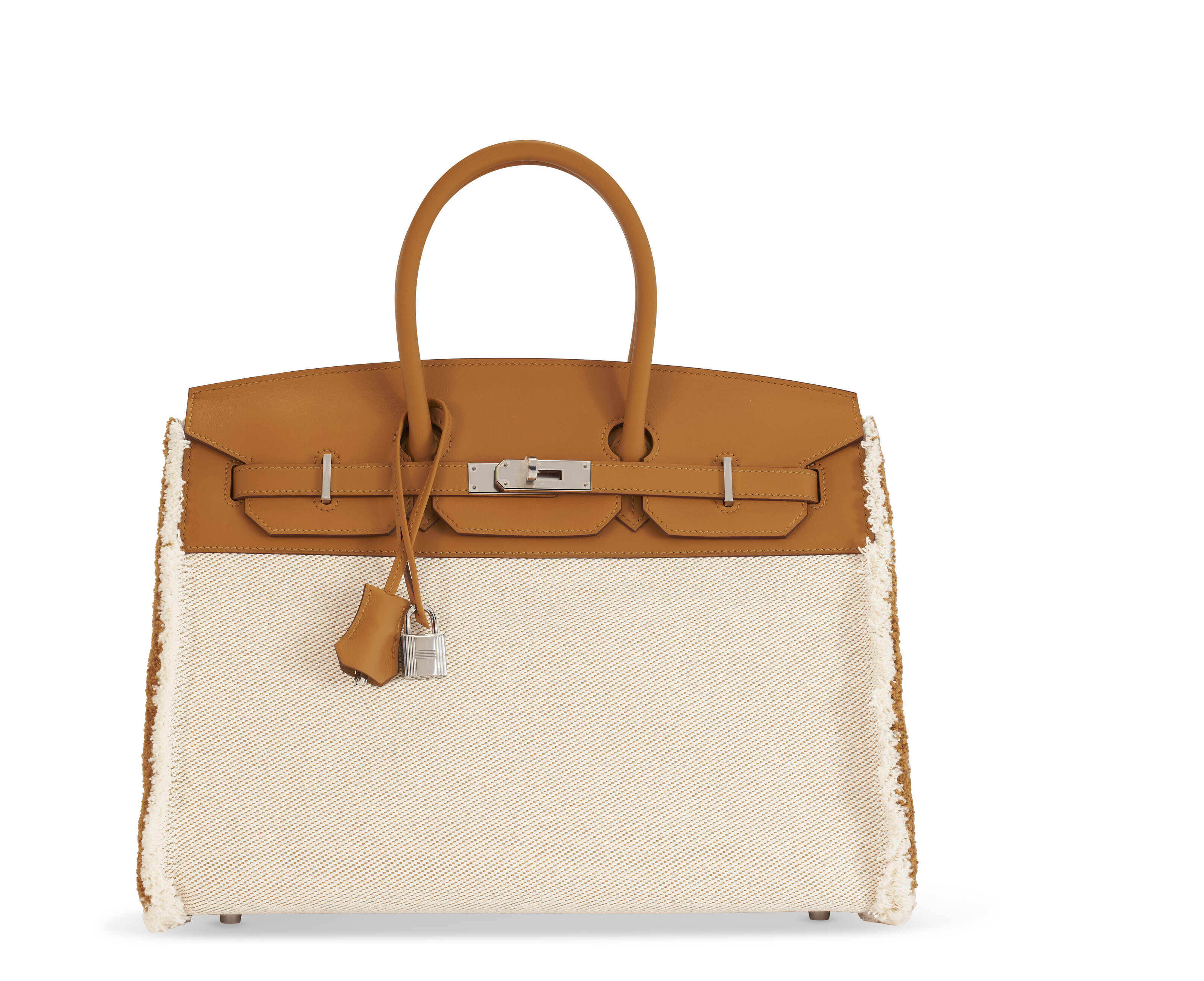 A LIMITED EDITION SESAME SWIFT LEATHER & TWILL H CANVAS FRAY FRAY ...