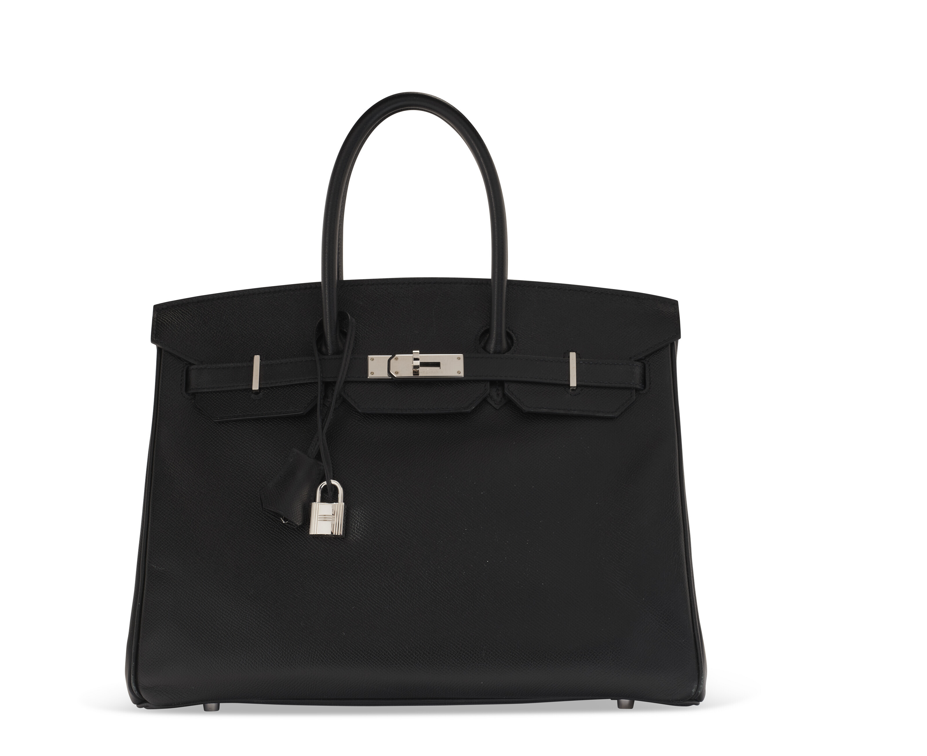 A BLACK EPSOM LEATHER BIRKIN 35 WITH PALLADIUM HARDWARE, HERMÈS, 2013 ...