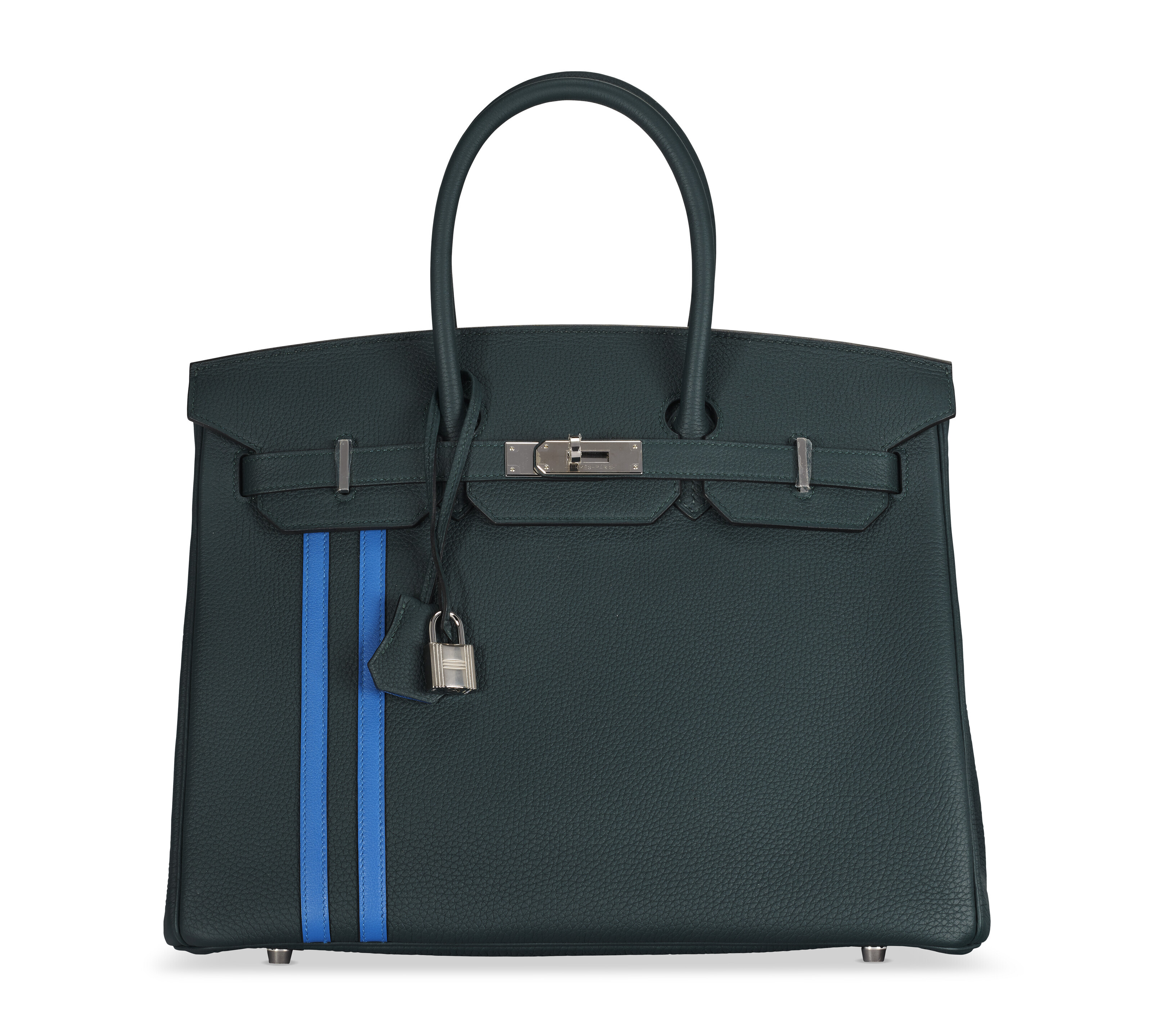 A LIMITED EDITION VERT CYPRÈS & BLEU ZELLIGE TOGO LEATHER OFFICIER ...