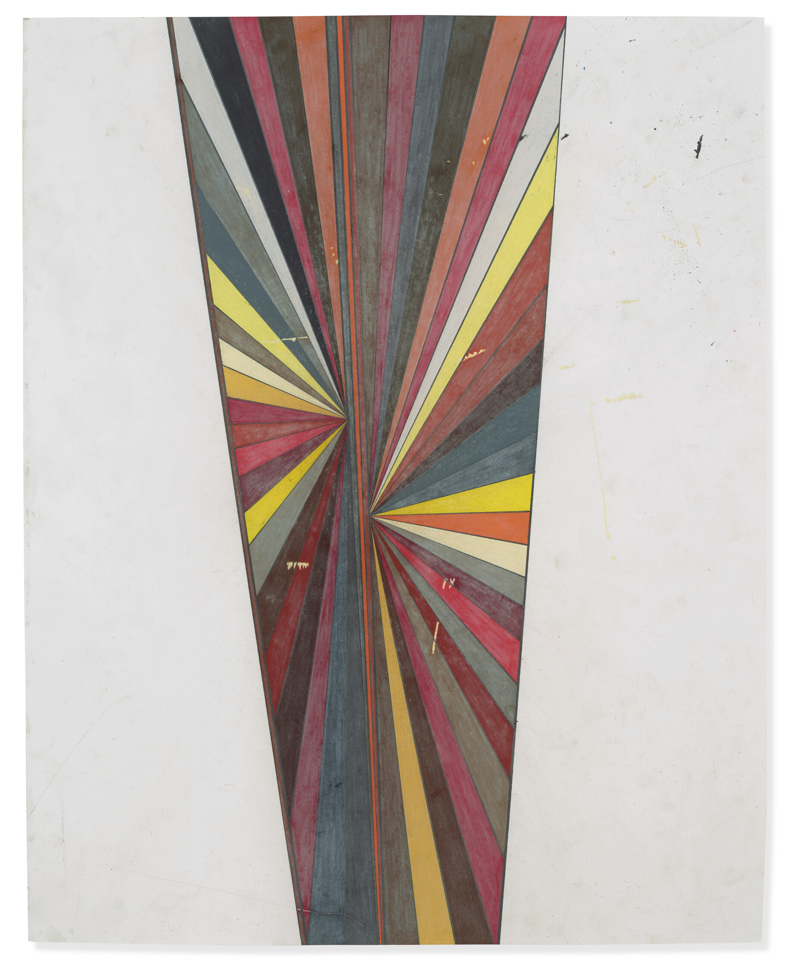 MARK GROTJAHN (B. 1968), Untitled (Multi Red Two Wing Butterfly White ...