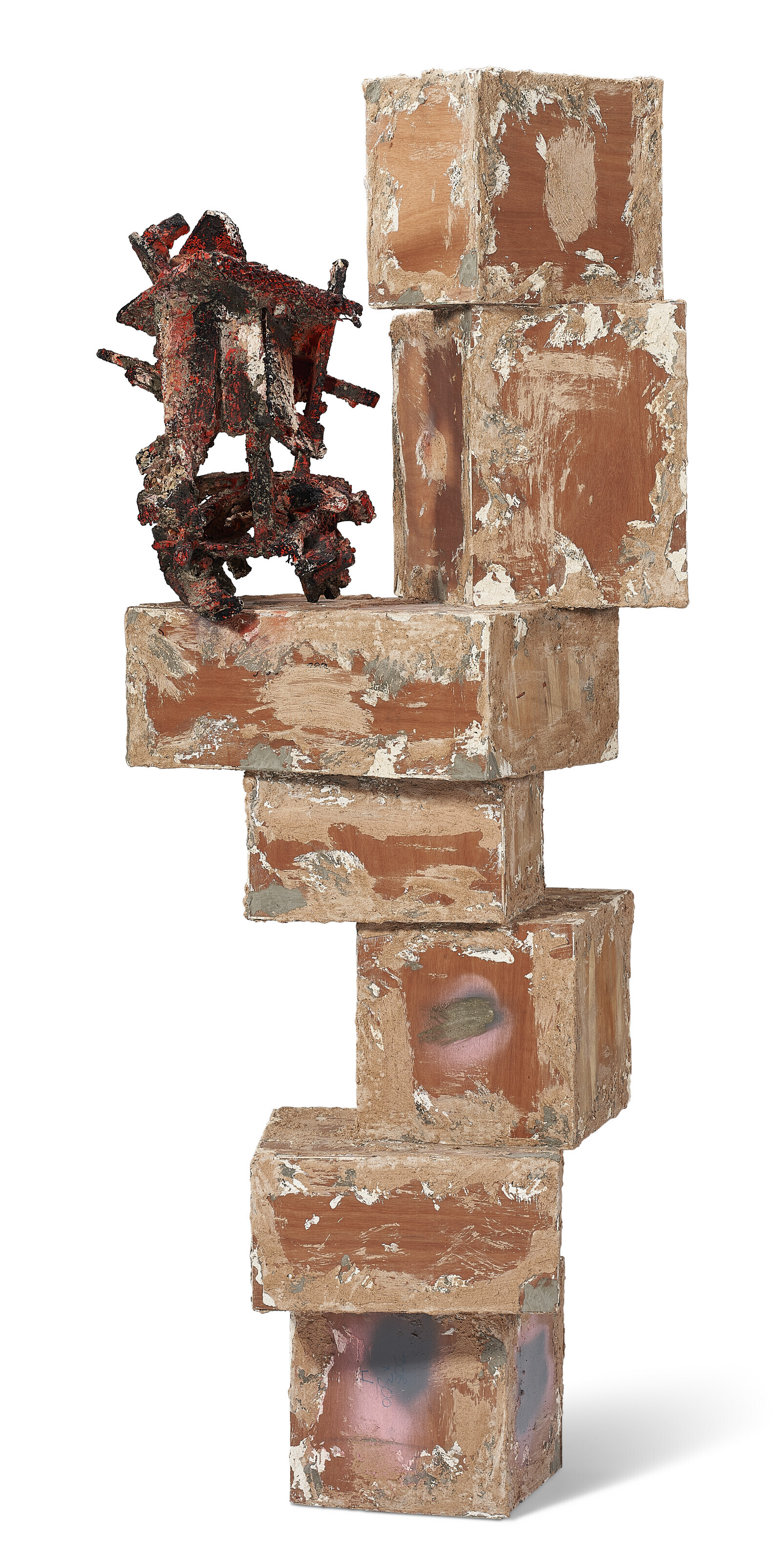 PHYLLIDA BARLOW (B. 1944), untitled: hiddenupturnedhouse | Christie’s