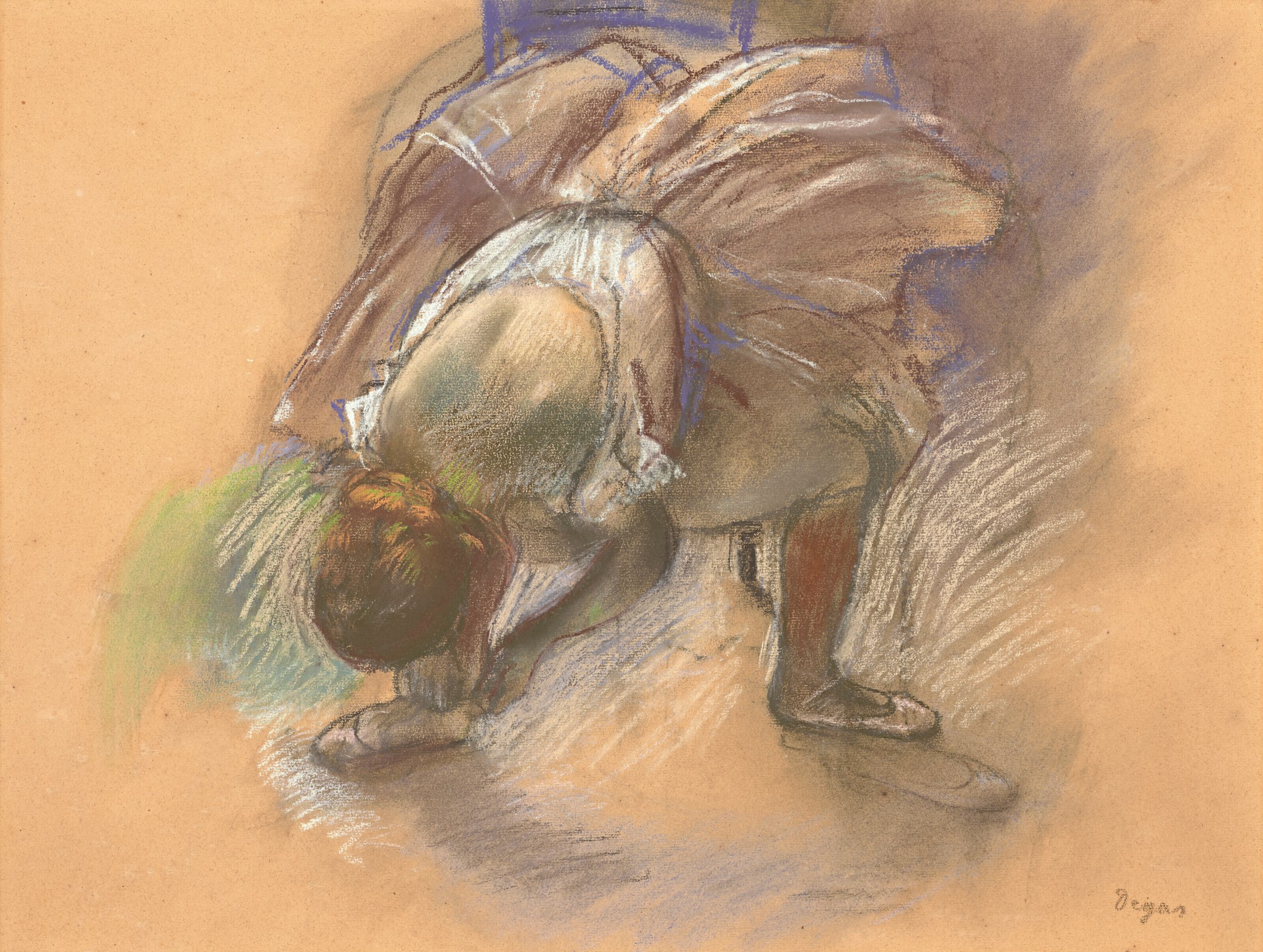 EDGAR DEGAS (1834-1917), Danseuse rajustant son chausson | Christie's