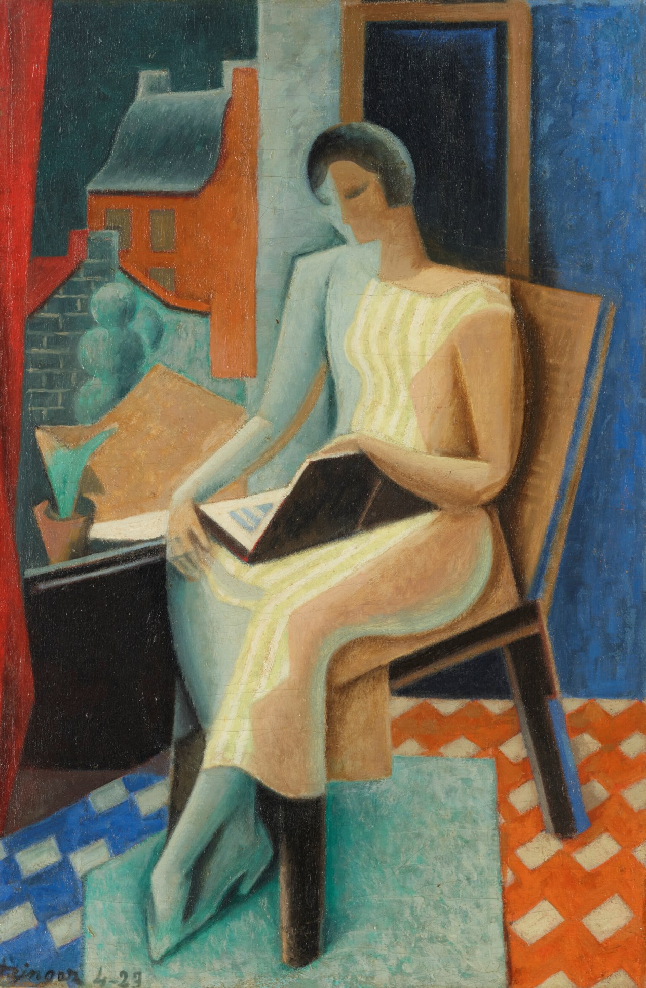 JEAN METZINGER (1883-1956), Femme lisant | Christie's