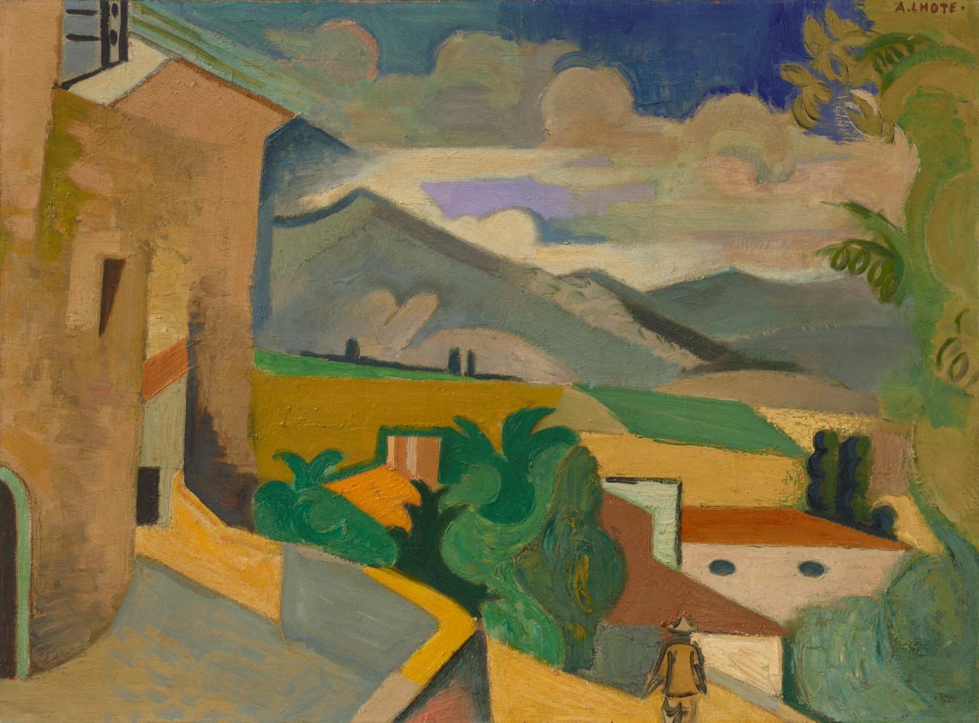 ANDRÉ LHOTE (1885-1962), La Côte froide à Mirmande (Village de la Drôme ...