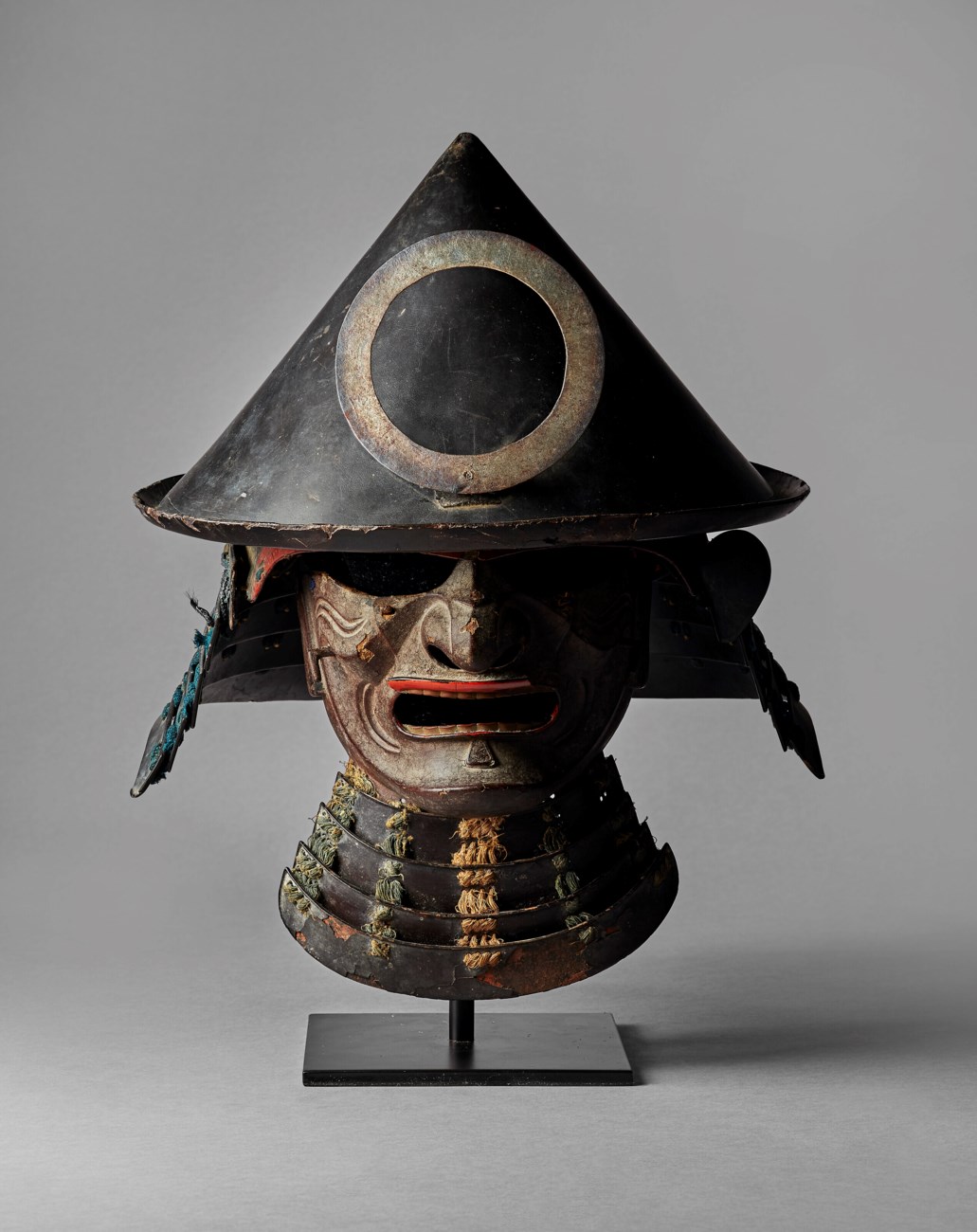 A KAWARI KABUTO (ECCENTRIC SHAPED HELMET) AND A MENPO, EDO PERIOD (17TH ...