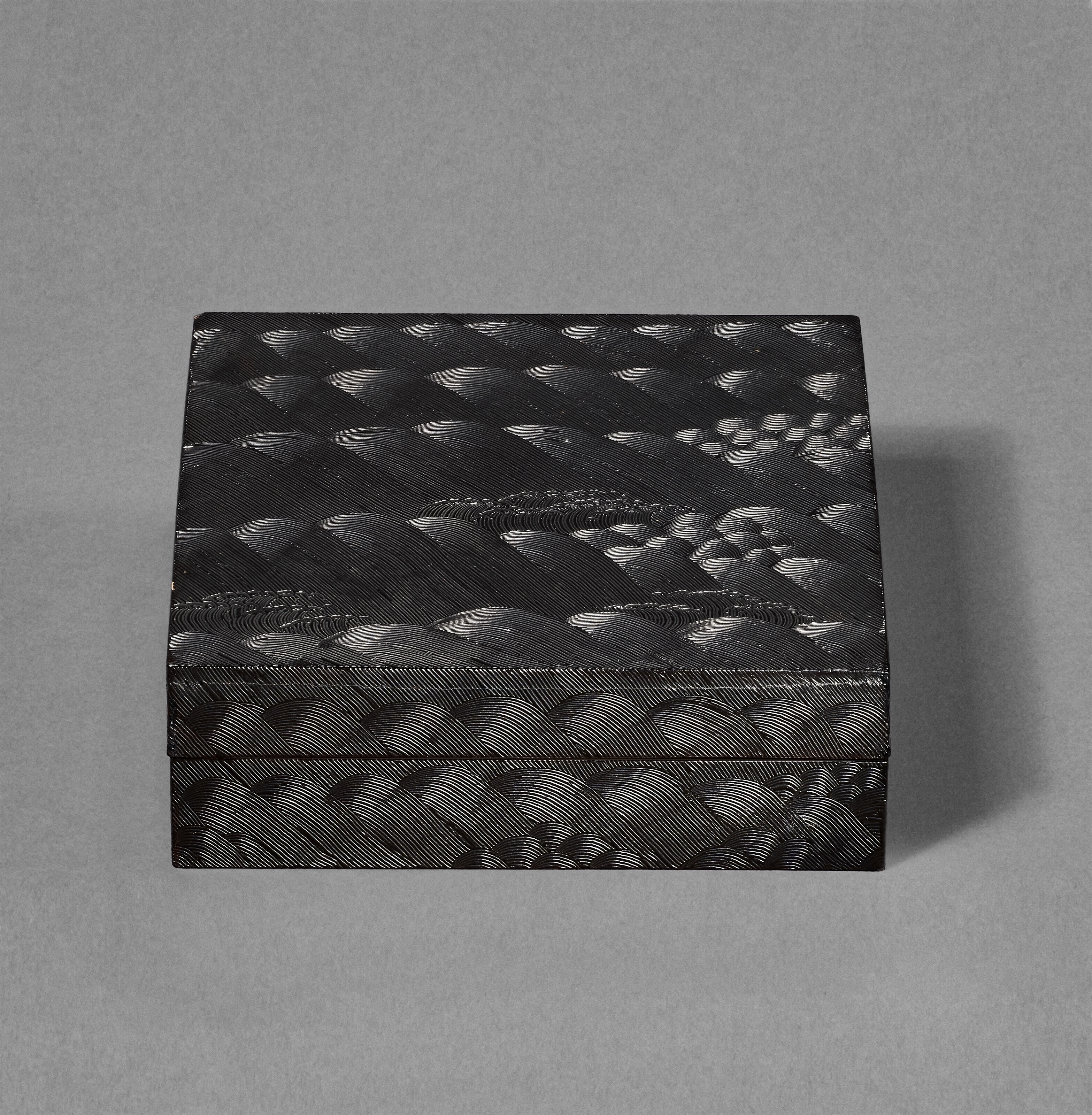 A LACQUER POEM CARD BOX (FUBAKO), MEIJI PERIOD (LATE 19TH CENTURY ...