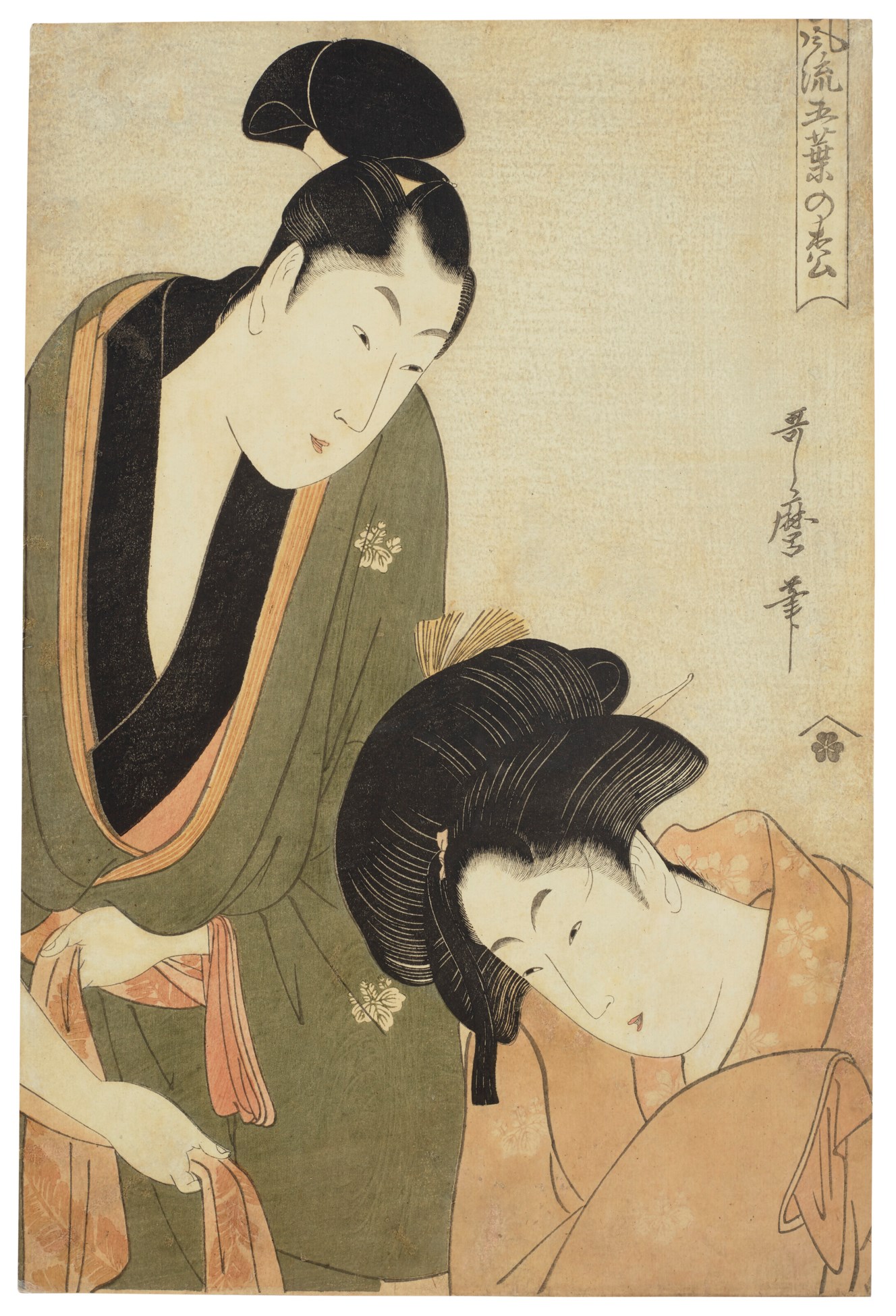 KITAGAWA UTAMARO (1754-1806), Lovers parting in the morning | Christie's