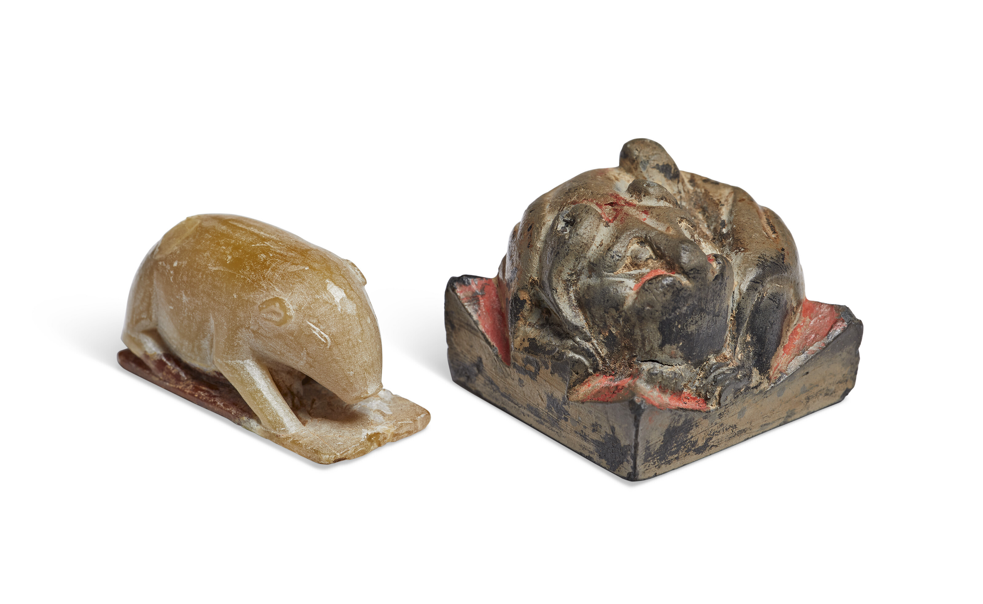 TWO SMALL CARVINGS OF ANIMALS, TANG-SONG DYNASTY (AD 618-907) | Christie’s
