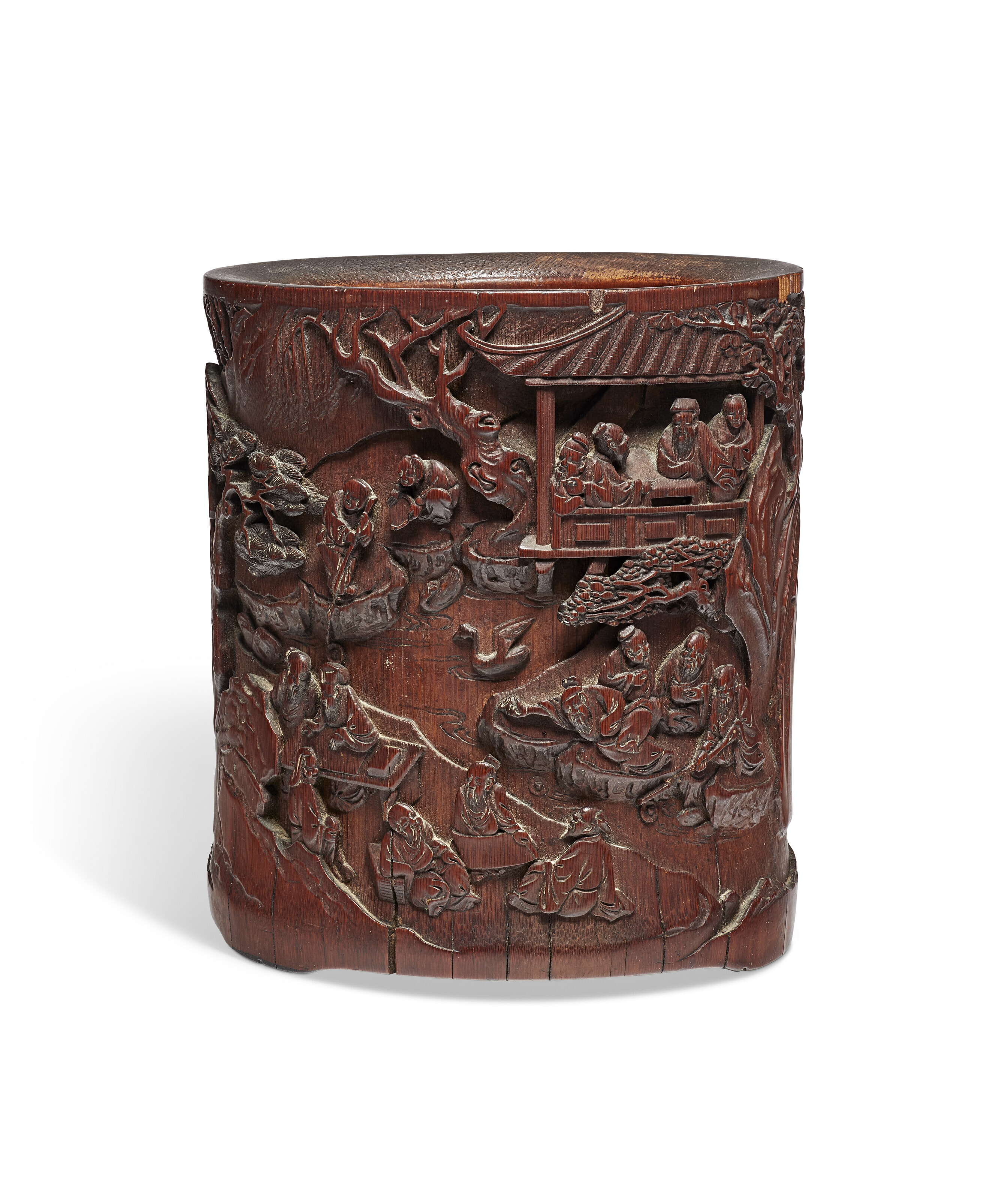A BAMBOO BRUSH POT, 17TH-18TH CENTURY | Christie’s