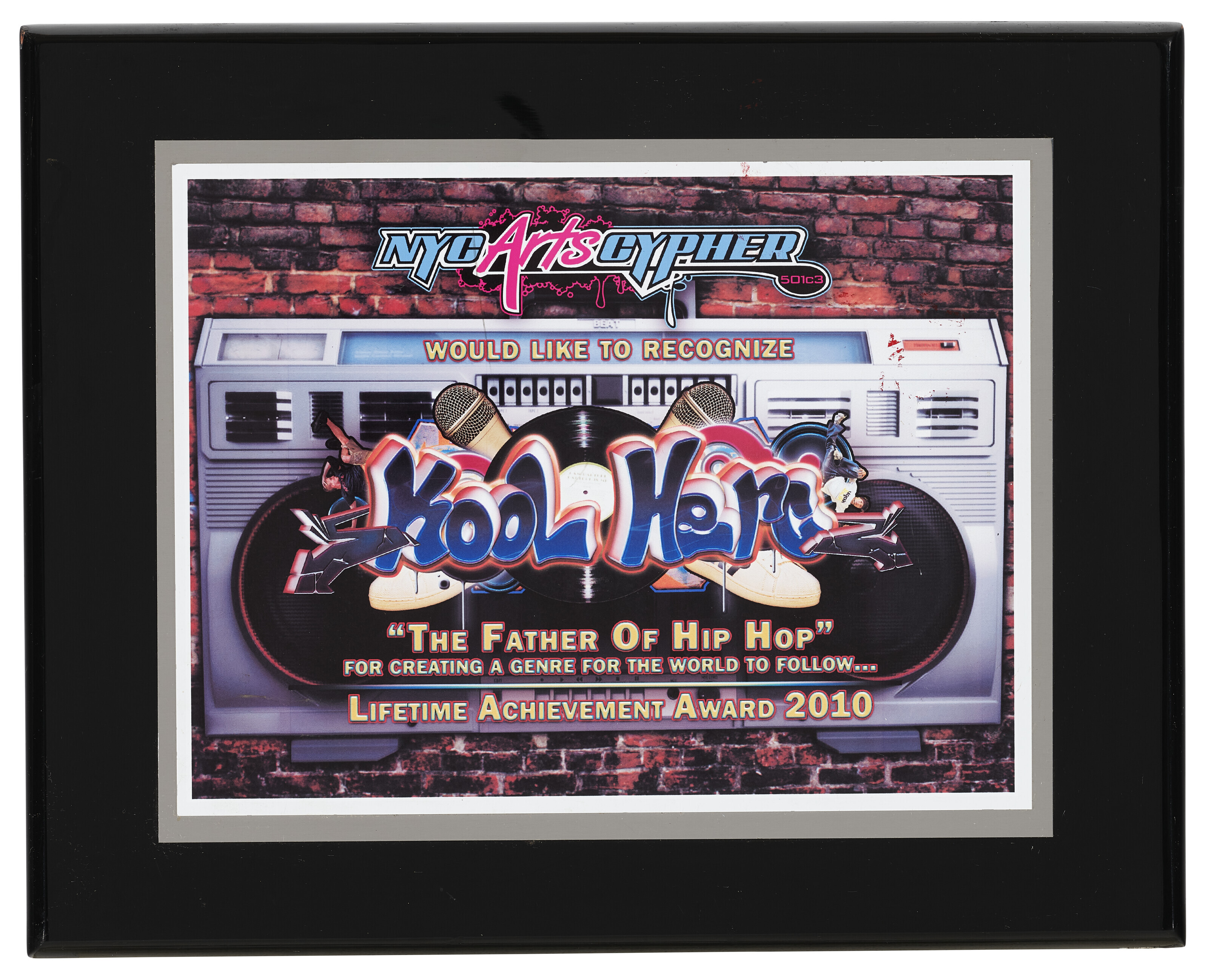 LIFETIME ACHIEVEMENT AWARD PRESENTED TO DJ KOOL HERC, NYC ARTS CYPHER ...