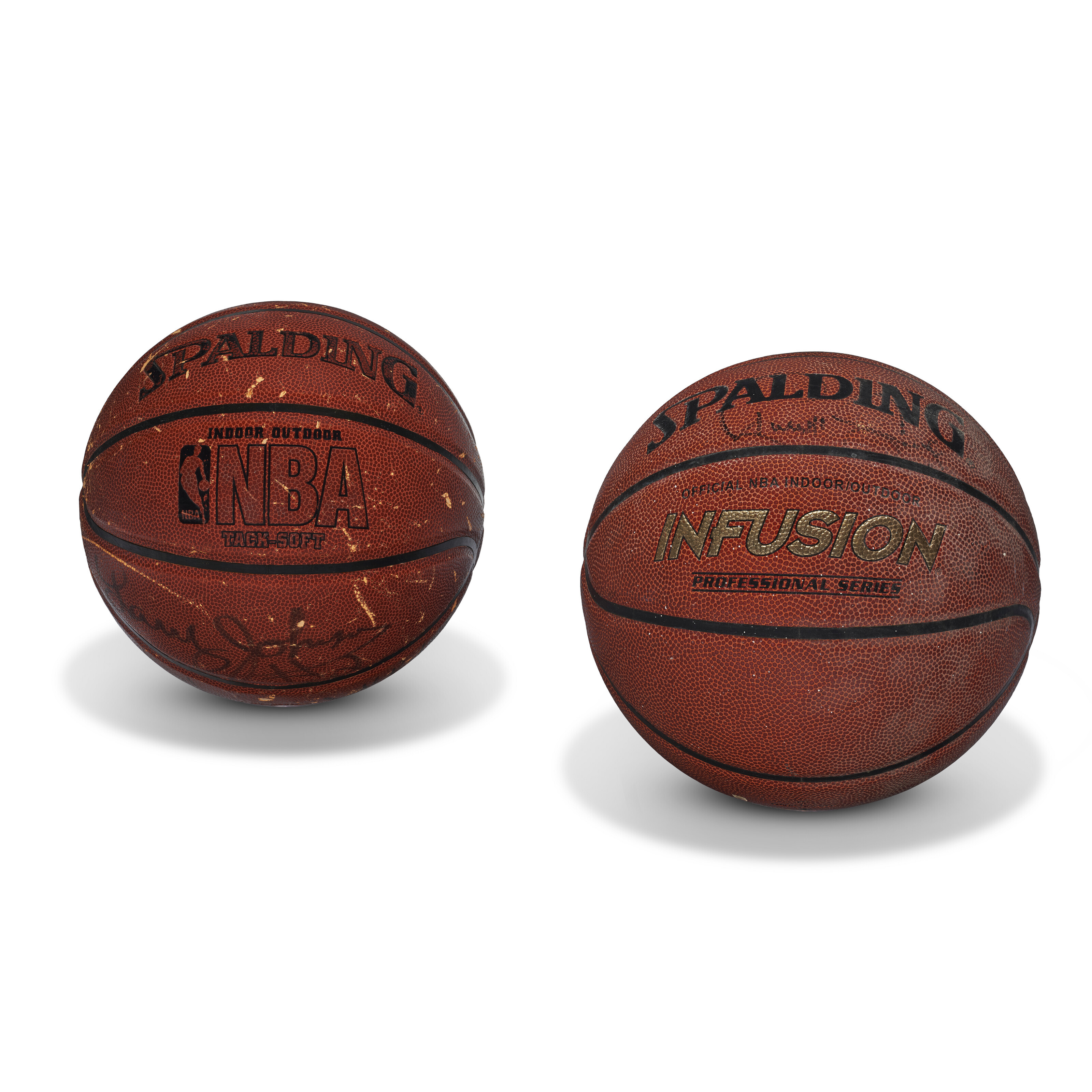 TWO SPALDING BASKETBALLS, ONE SIGNED, | Christie’s