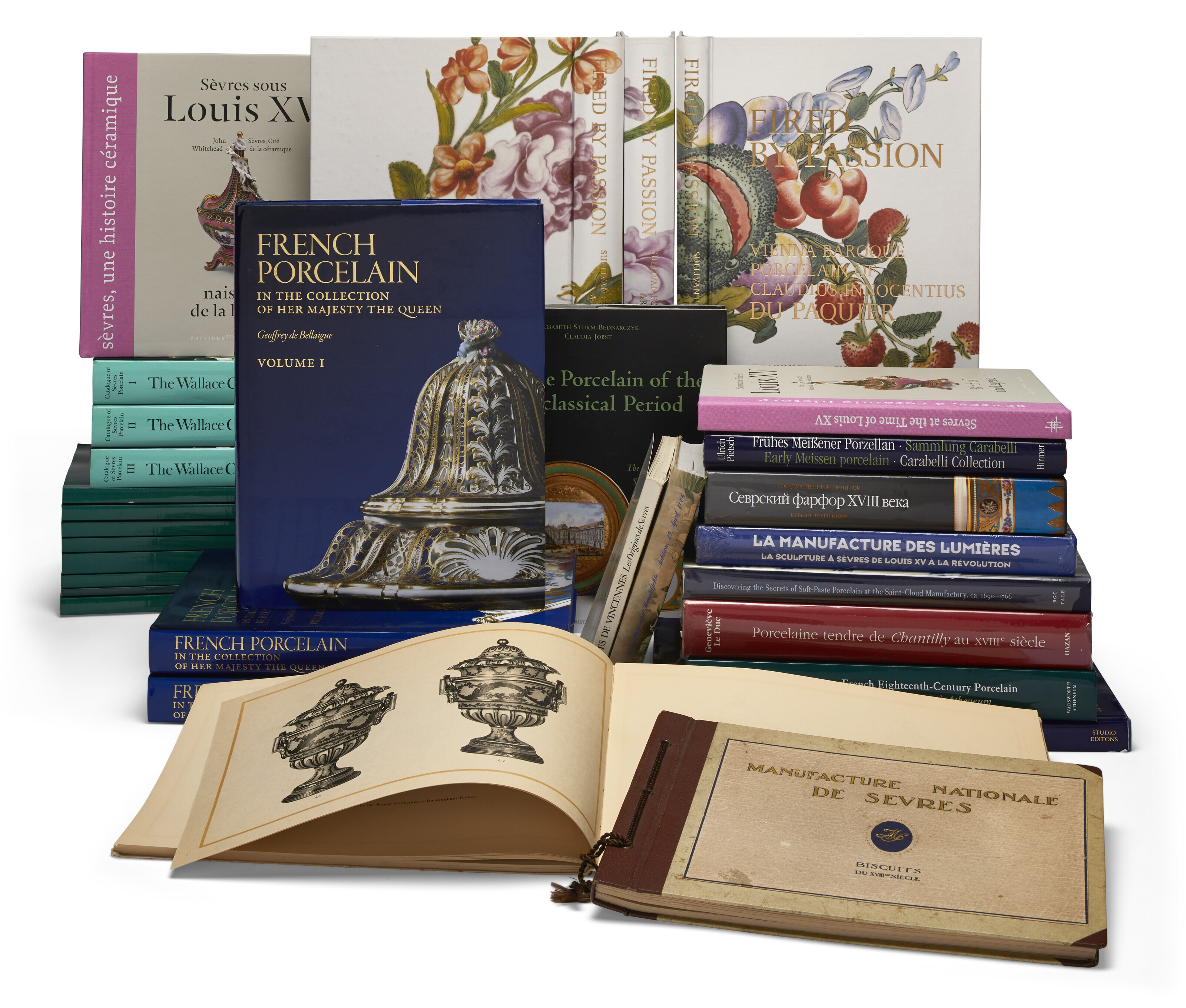 FRENCH PORCELAIN - A GROUP OF THIRTY REFERENCE BOOKS, 20TH AND 21ST ...