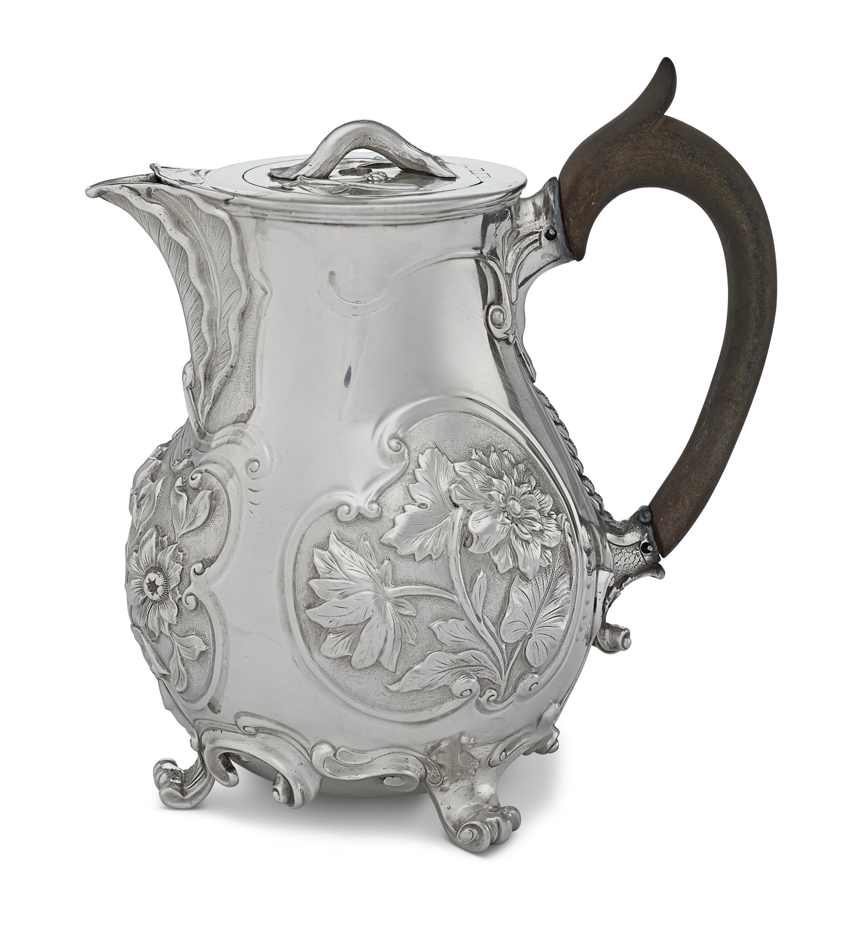 A GEORGE IV SILVER COFFEE JUG, MARK OF PAUL STORR, LONDON, 1829 ...