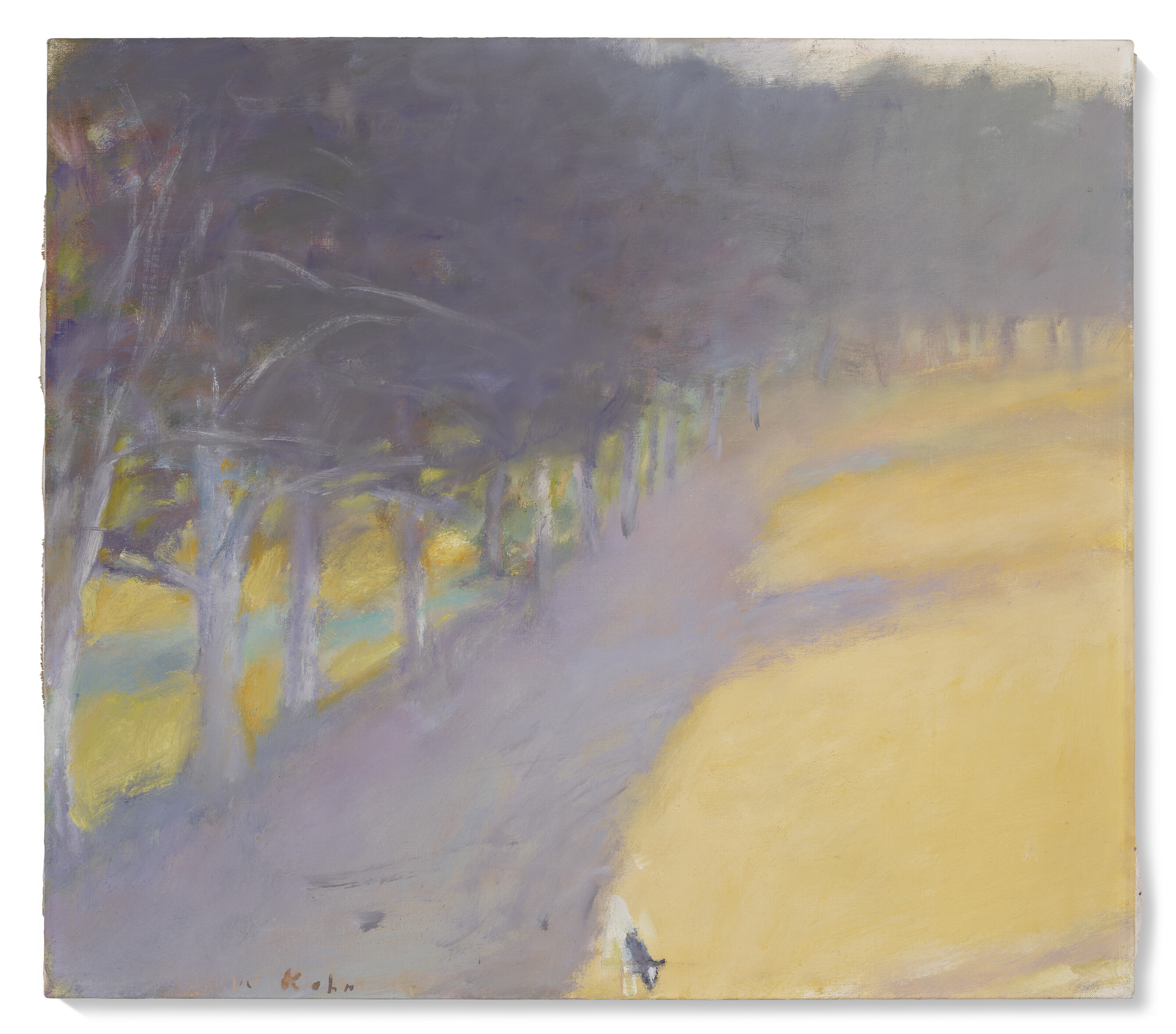 WOLF KAHN (AMERICAN/GERMAN, 1927-2020), Tree line with calf | Christie’s