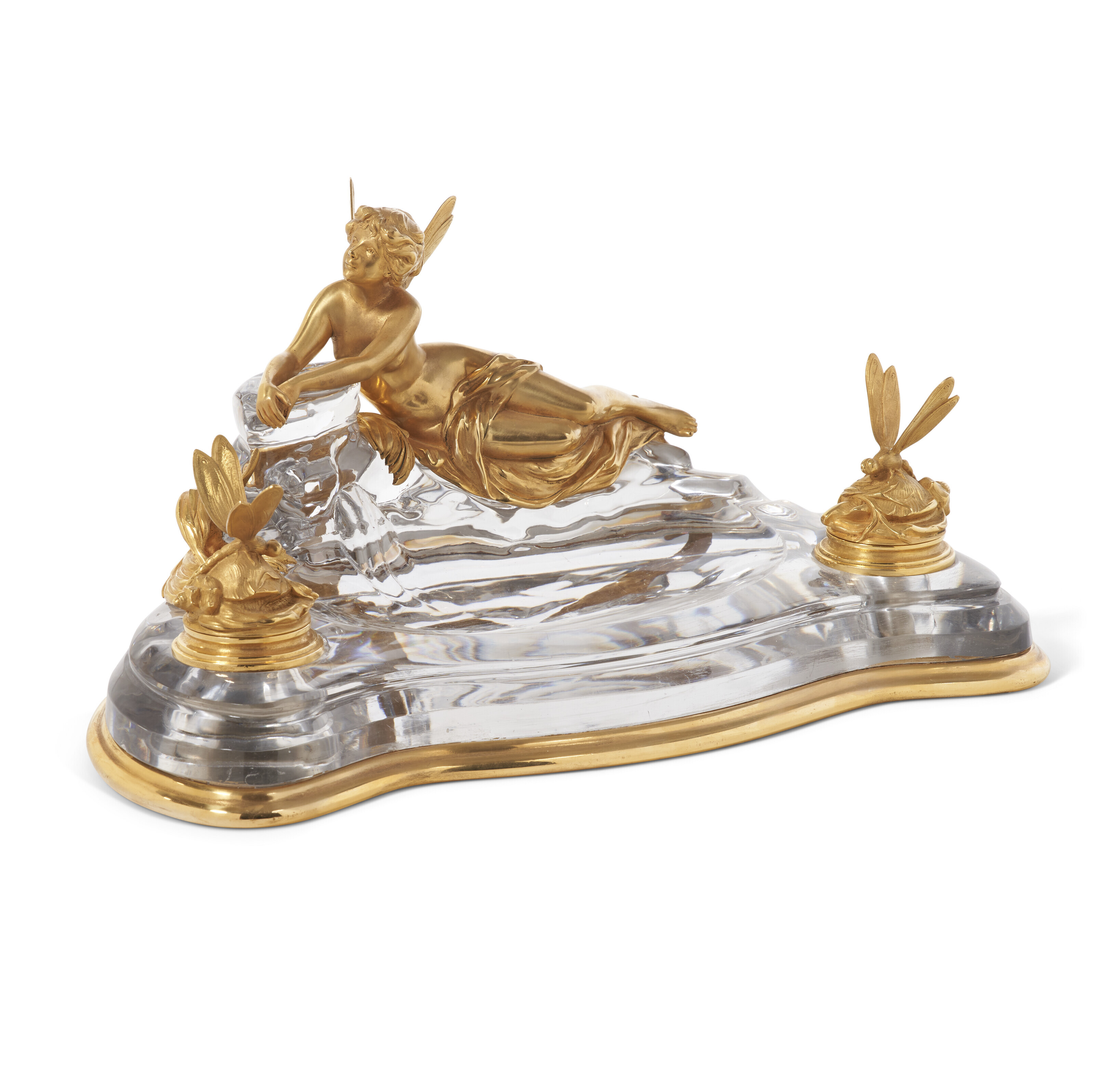 A FRENCH ORMOLU-MOUNTED CRYSTAL ENCRIER, EARLY 20TH CENTURY | Christie’s