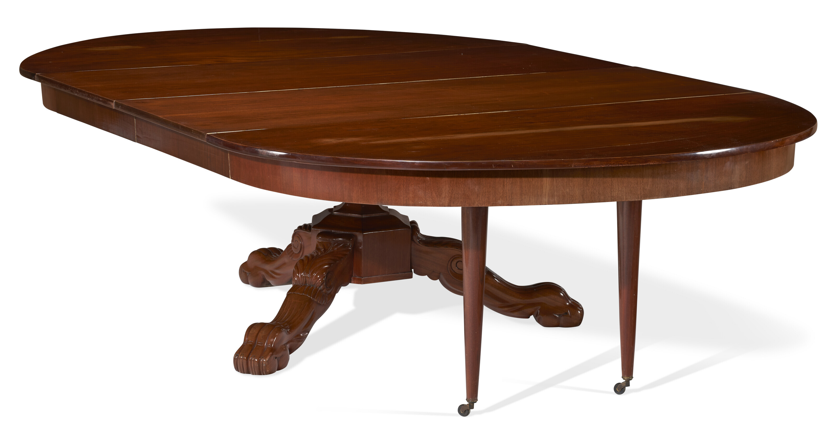 A GERMAN MAHOGANY EXTENSION DINING TABLE, CIRCA 1840 | Christie’s