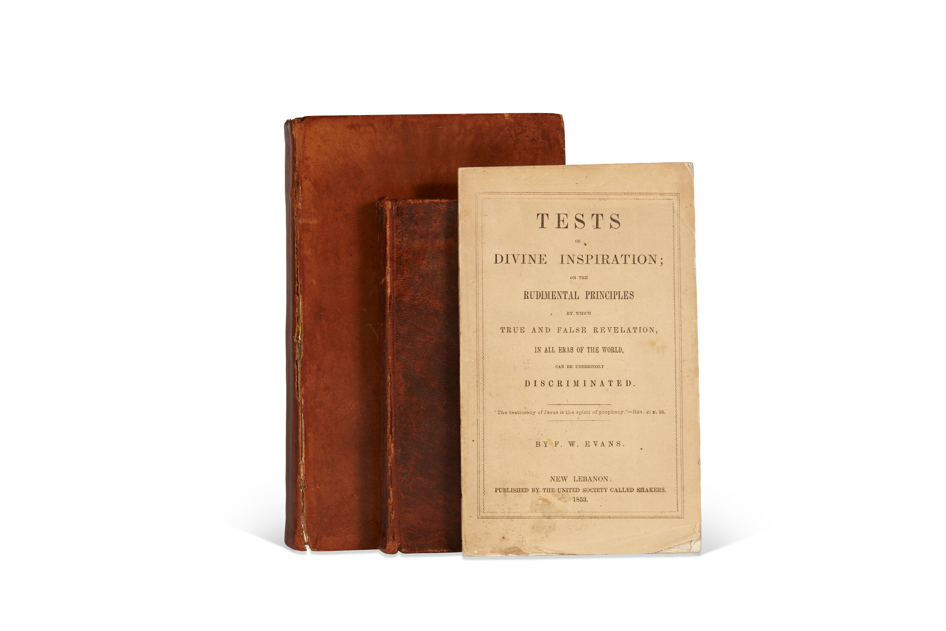 Shakers, 3 books, early 19th-century | Christie’s