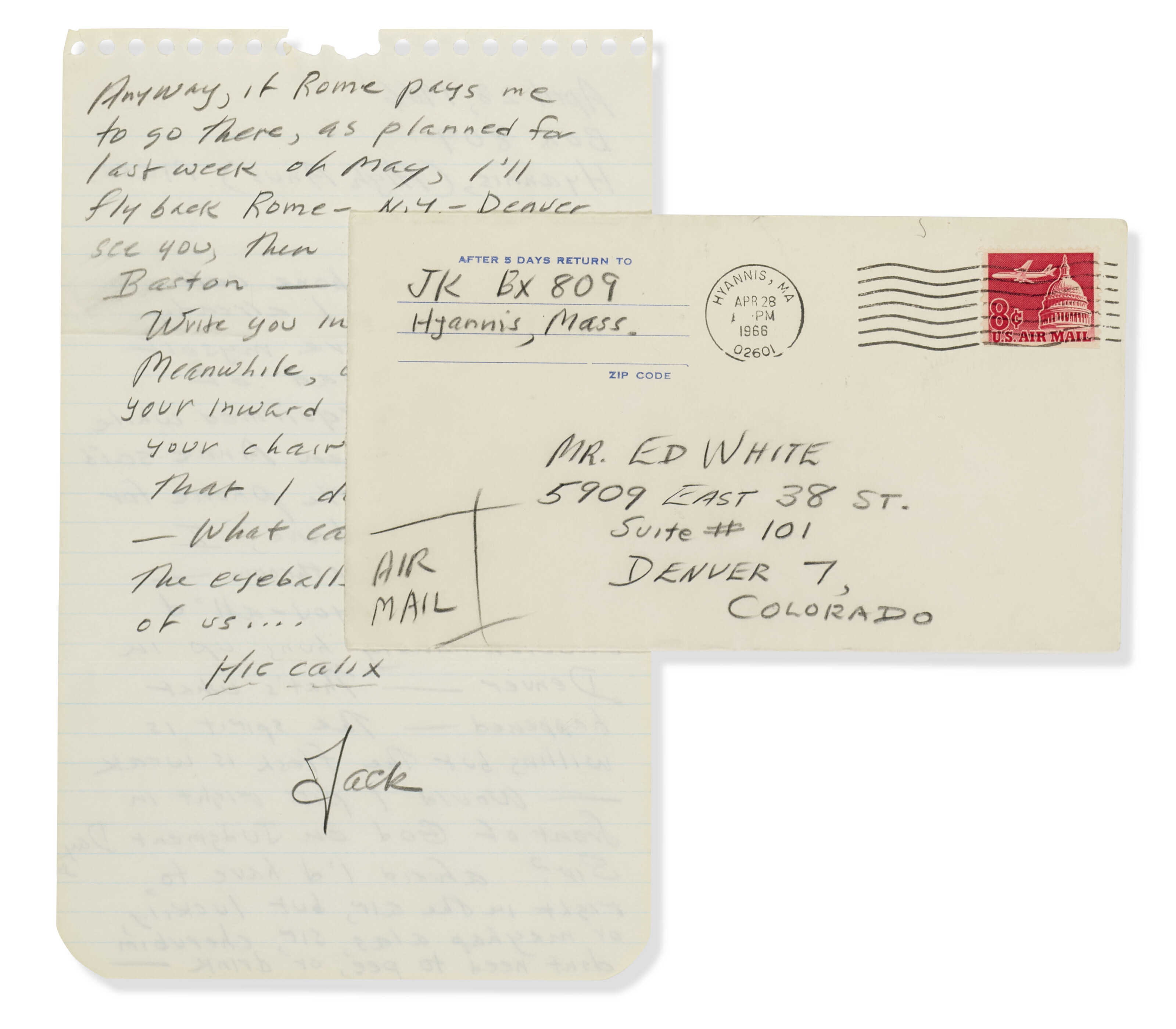 Thinking inward thoughts, Jack Kerouac, 28 April 1966 | Christie’s