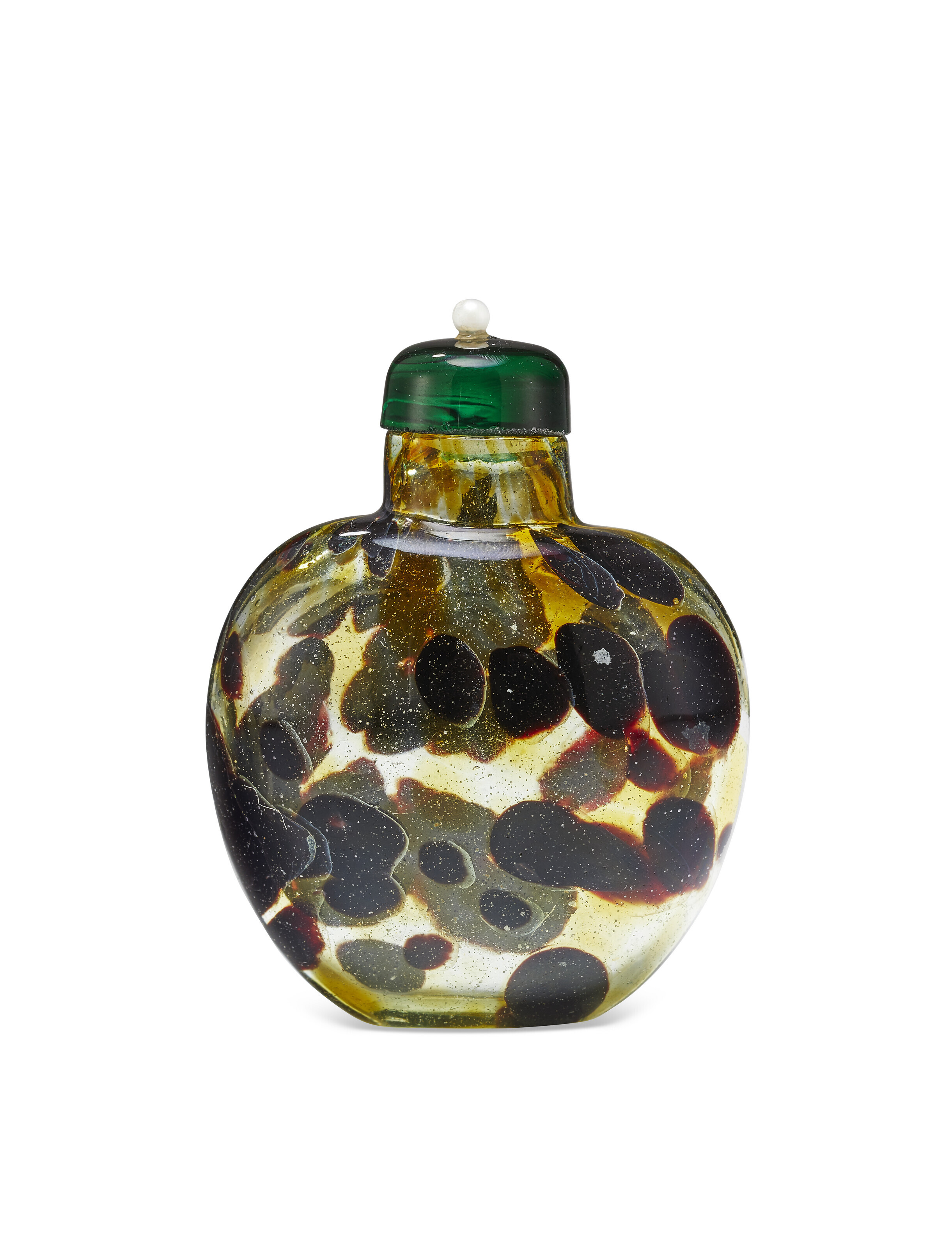 AN IMITATION TORTOISESHELL GLASS SNUFF BOTTLE, 1770-1830 | Christie’s