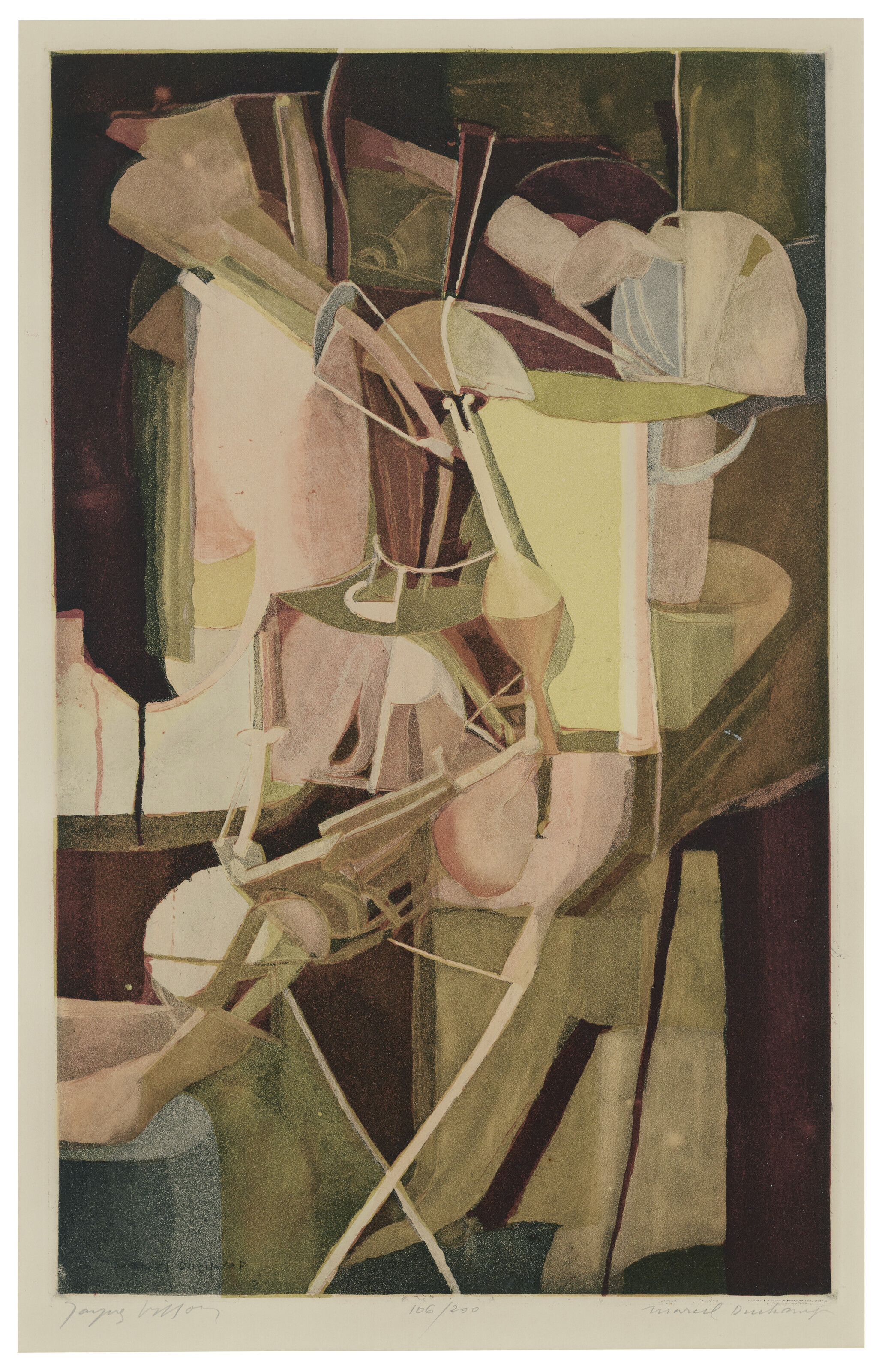 MARCEL DUCHAMP (1887-1968) and JACQUES VILLON (1875-1963), La Mariée ...
