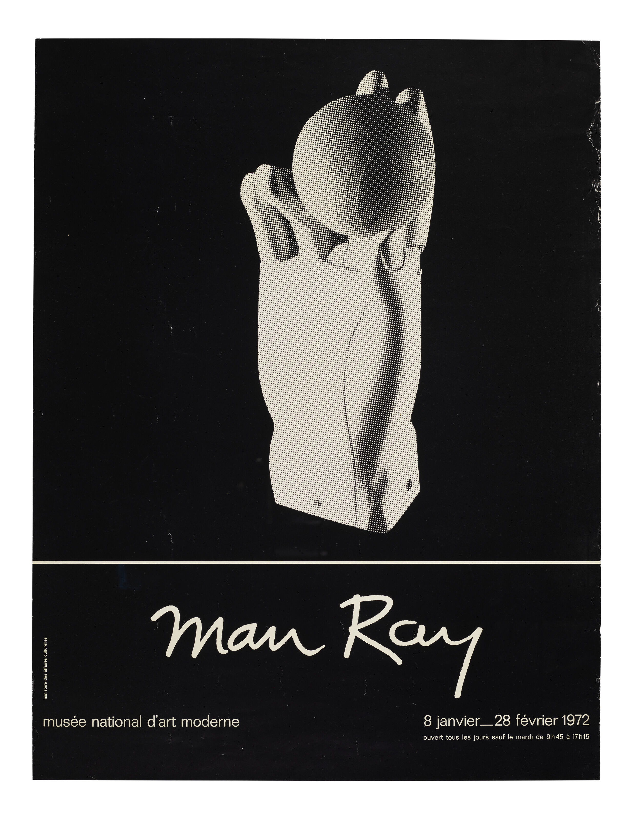Exhibition Poster for Man Ray at the Musée National d'art moderne, 8 ...