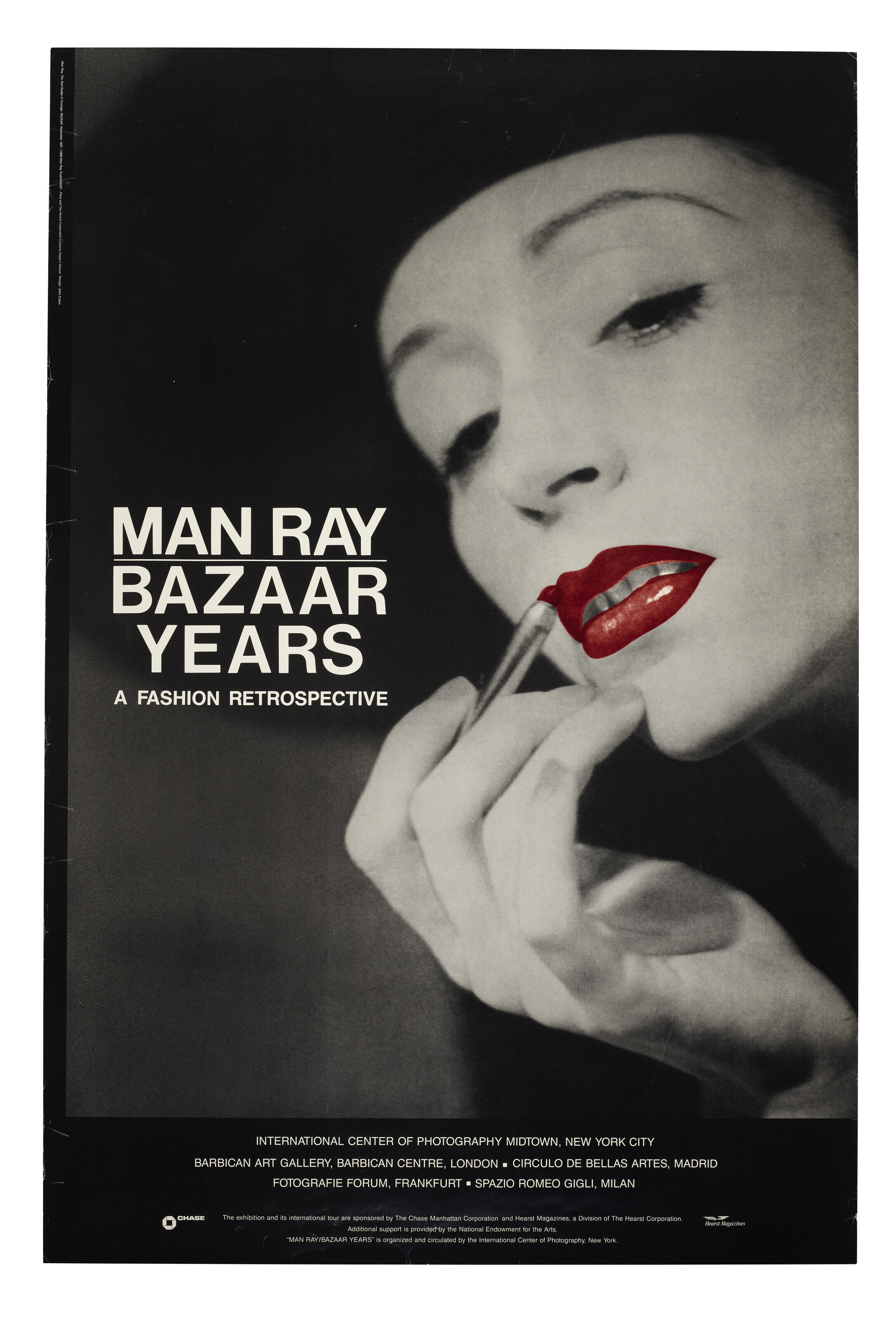 Exhibition Poster for Man Ray/Bazaar Years A Fashion Retrospective at ...