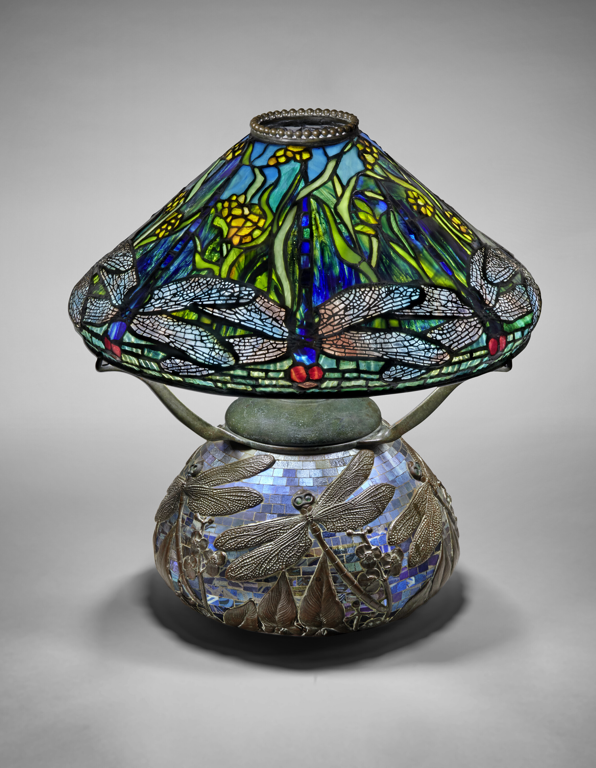 Original Tiffany Dragonfly Lamp XXL Tiffany Stijl Tafellamp Studio