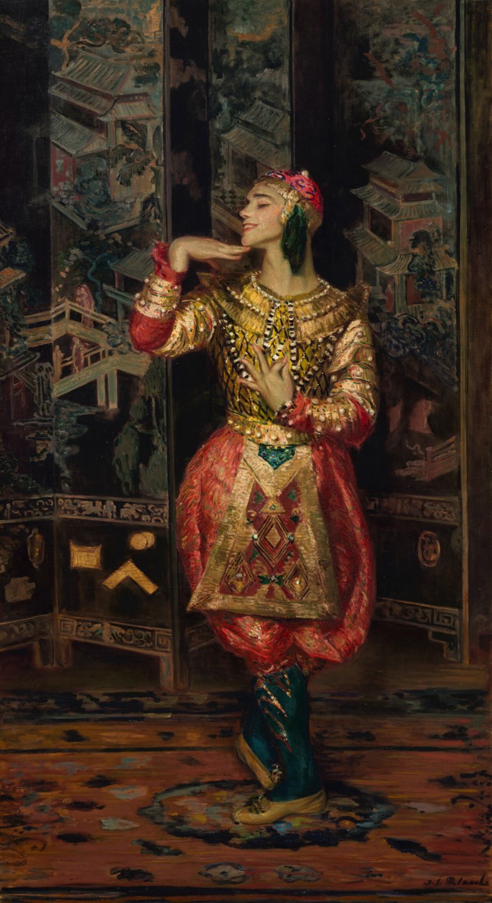Jacques-Émile Blanche (French, 1861-1942), Vaslav Nijinsky in 'Danse ...