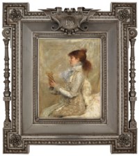 Jules Bastien-Lepage (French, 1848-1884), Portrait de Sarah Bernhardt ...