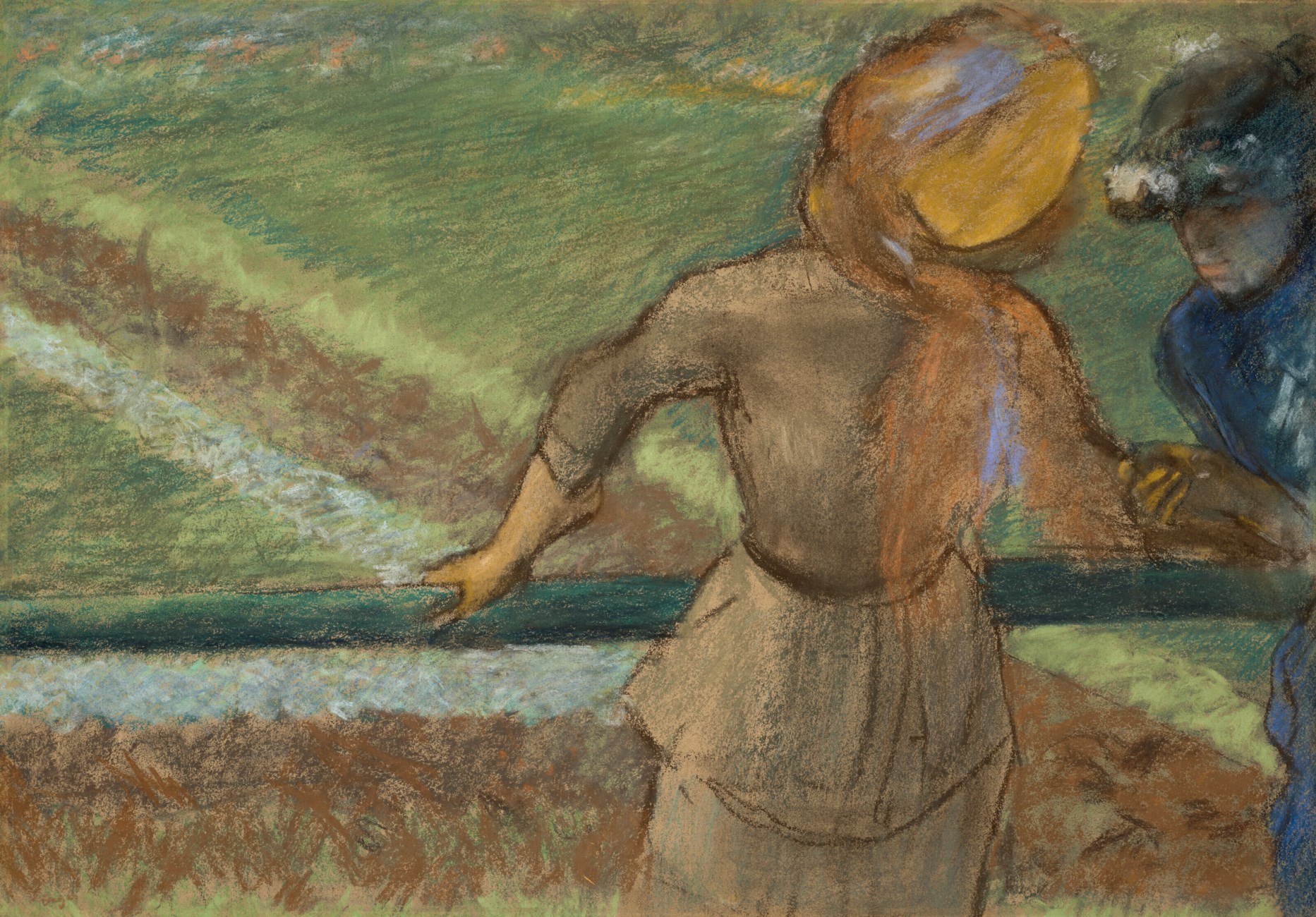 EDGAR DEGAS (1834-1917), Deux femmes causant | Christie's