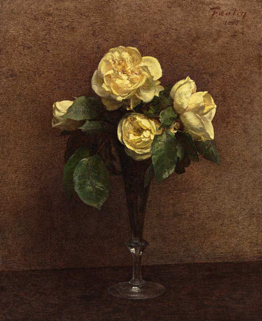 HENRI FANTIN-LATOUR (1836-1904), Roses jaunes, Maréchal Niel | Christie's