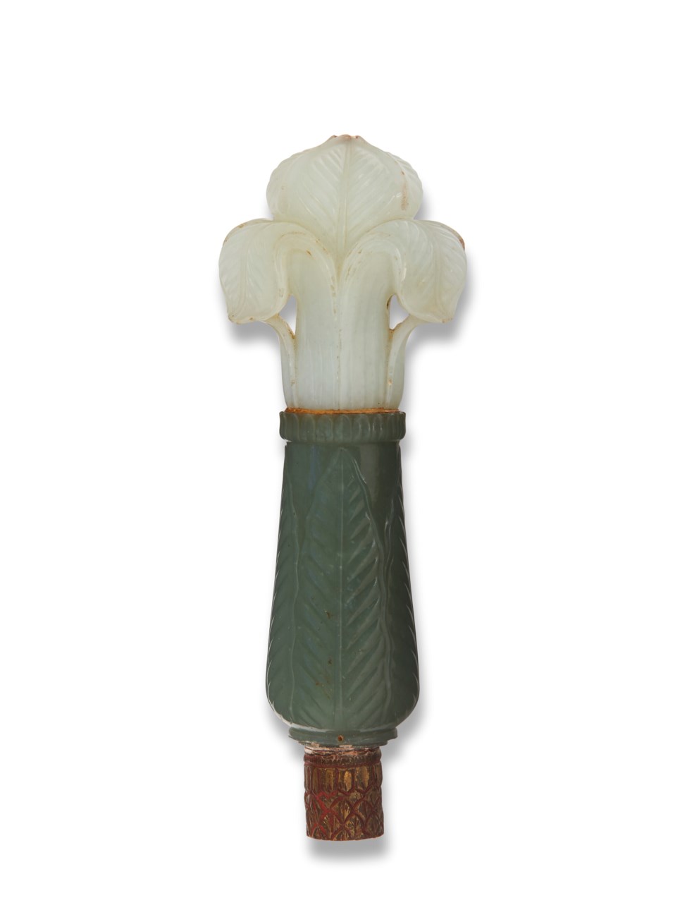 A CARVED JADE FLY-WHISK HANDLE, INDIA, MUGHAL, 18TH CENTURY | Christie's