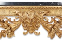 A PAIR OF GEORGE II GILTWOOD PIER TABLES , ATTRIBUTED TO HENRY ...