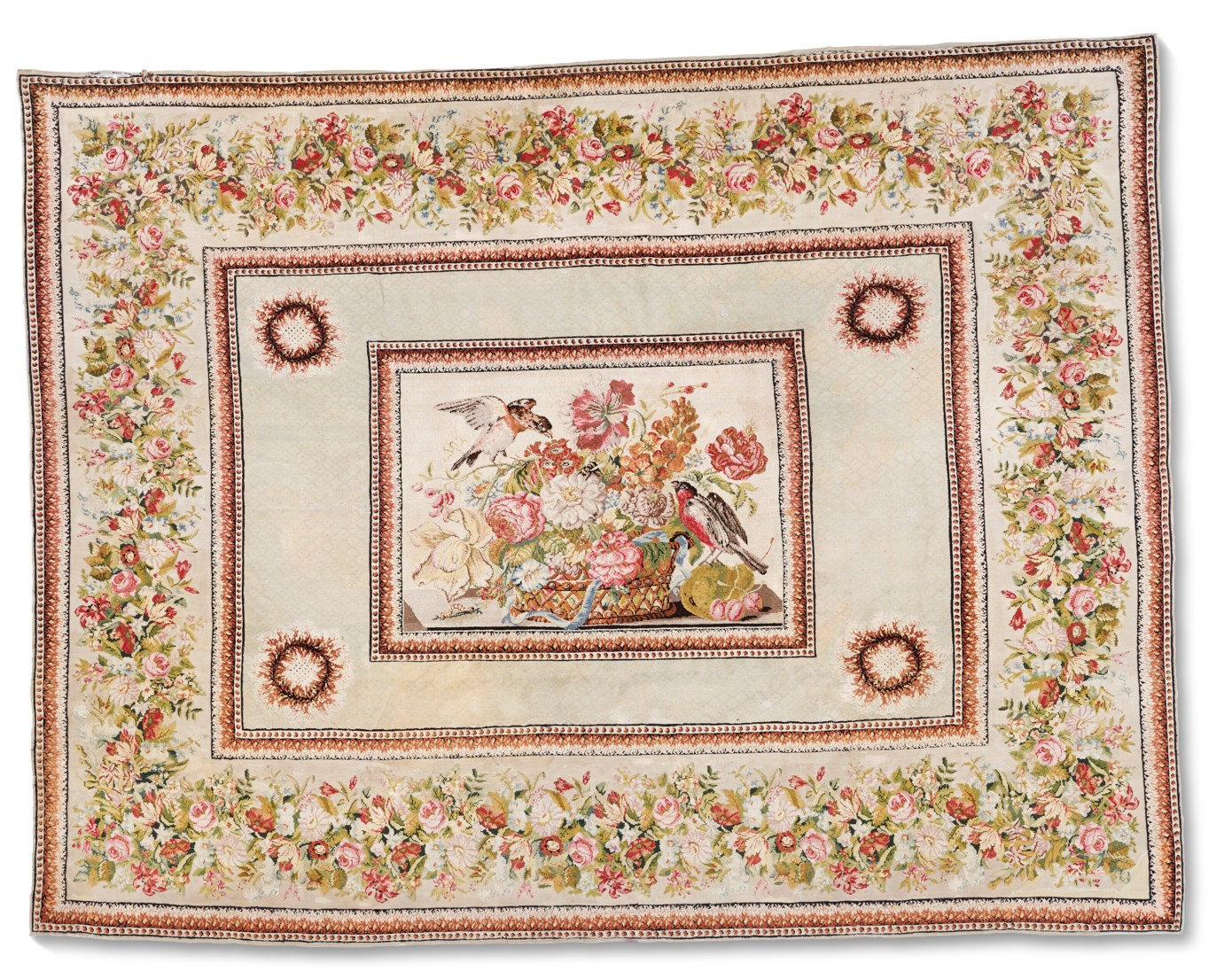 AN IMPERIAL RUSSIAN PILE AND TAPESTRY-WOVEN CARPET, IMPERIAL WORKSHOPS ...